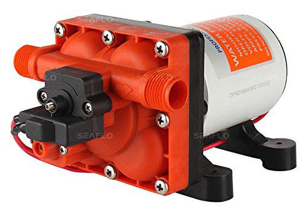 SEAFLO 24V Water Pressure Diaphragm Pump with Variable Flow for Reduced ...