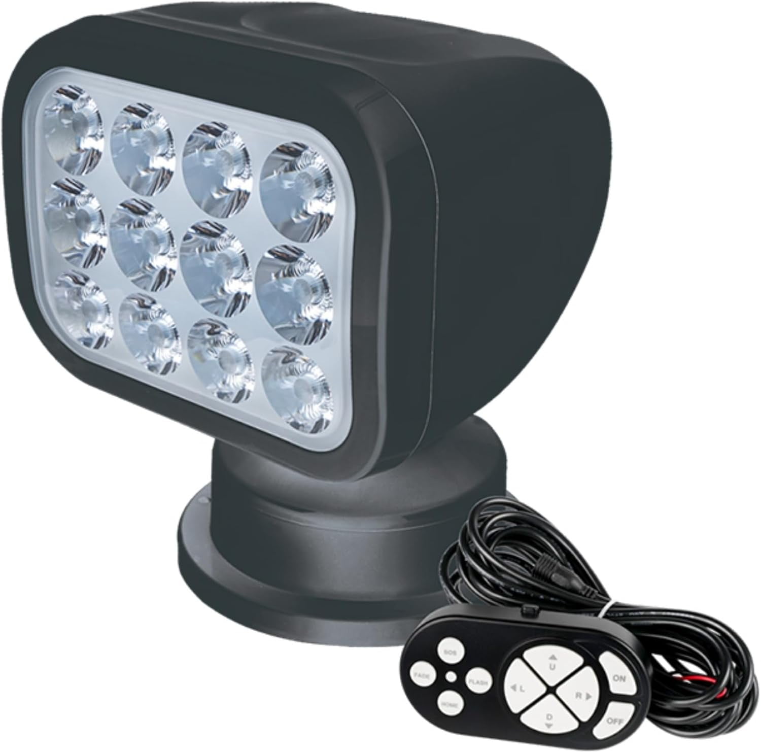 SEAFLO 360° Rotating Remote Control LED Searchlight - High-Performance ...