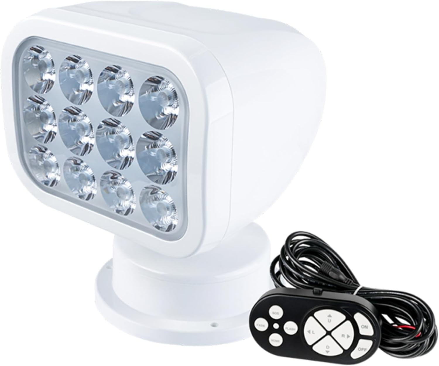 SEAFLO 360° Rotating Remote Control LED Searchlight -High-Performance ...