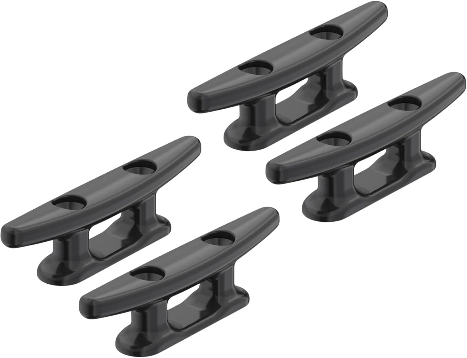 SEAFLO 5" Boat Cleat Black Nylon Dock Cleat Kayak Cleat(5", 4-Pack ...