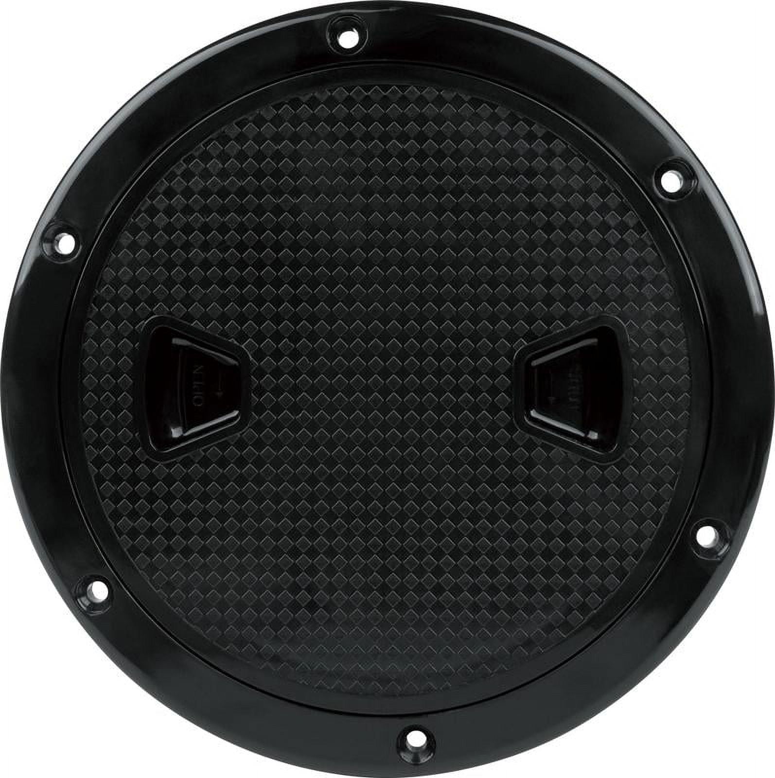 SEAFLO 6" Black Circular Non Slip Inspection Hatch w/Detachable Cover ...