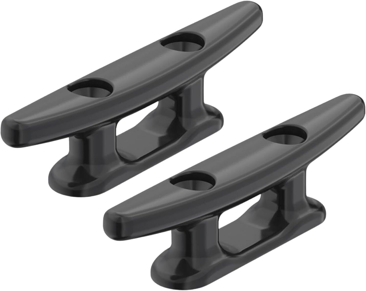 SEAFLO 6" Boat Cleat Black Nylon Dock Cleat Kayak Cleat(6", 2-Pack ...