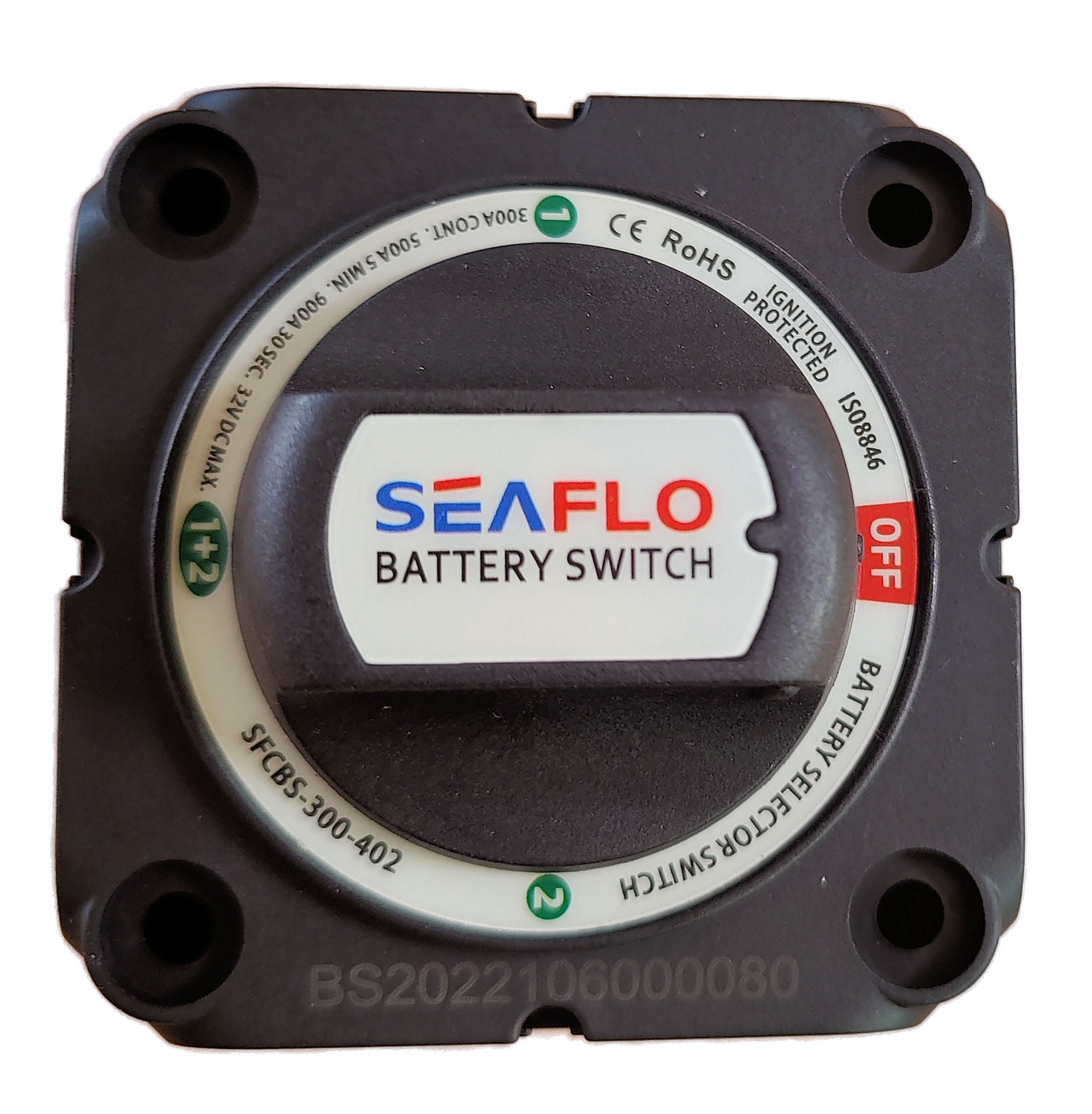 SEAFLO Heavy Duty 900 Amp 4 Position Battery Selector Switch Choose ...