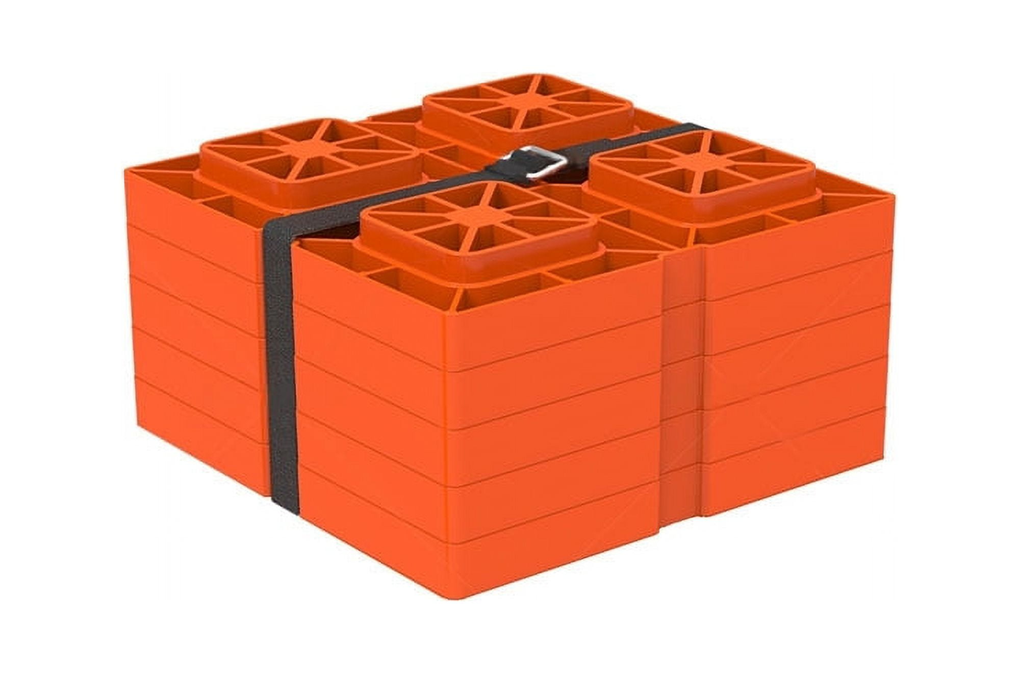 SEAFLO SFLB-05-01 Orange, Heavy Duty Polypropylene, RV Leveling Blocks, 5 Pack - Walmart.com