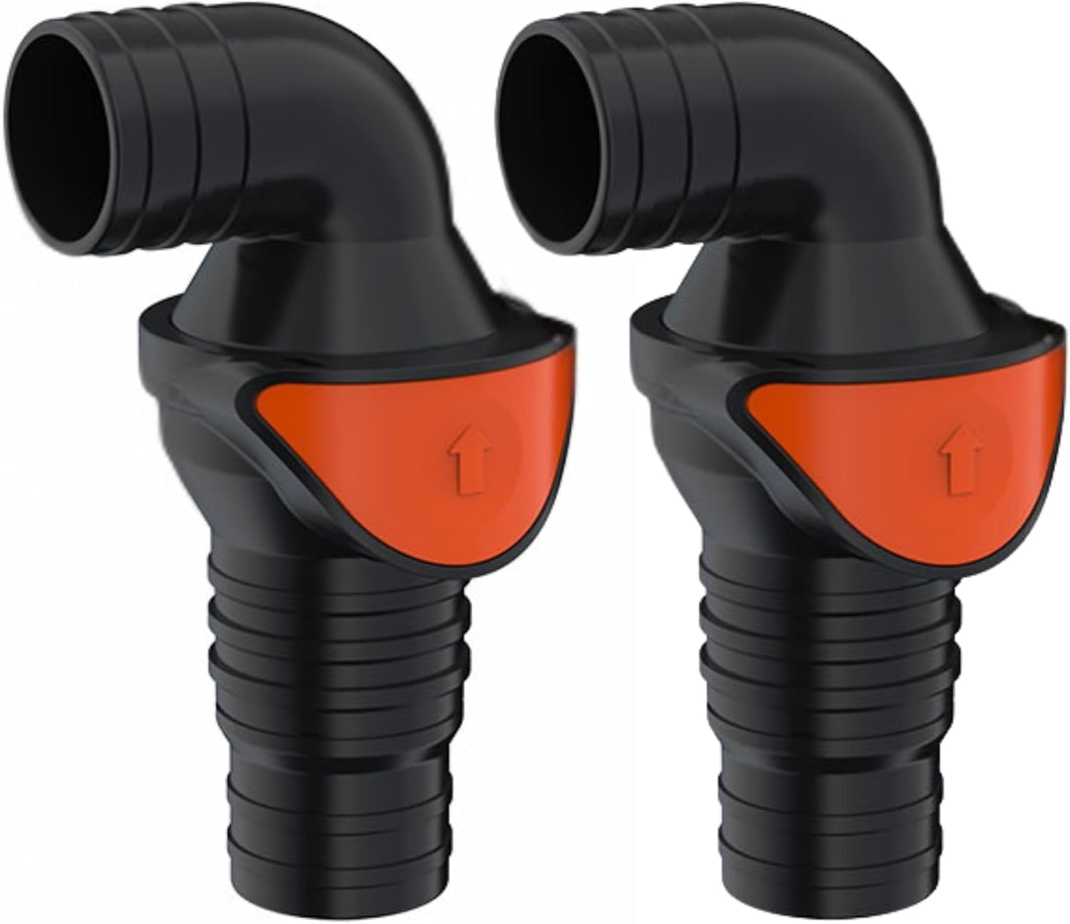 SEAFLO In-Line or 90° Quick Disconnect Check Valve – Anti-Backflow, PA6 ...