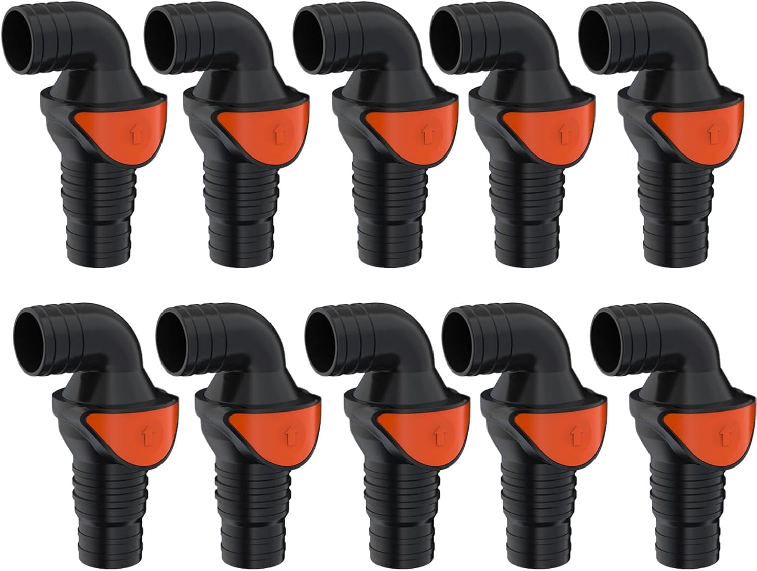 SEAFLO In-Line or 90° Quick Disconnect Check Valve – Anti-Backflow, PA6 ...