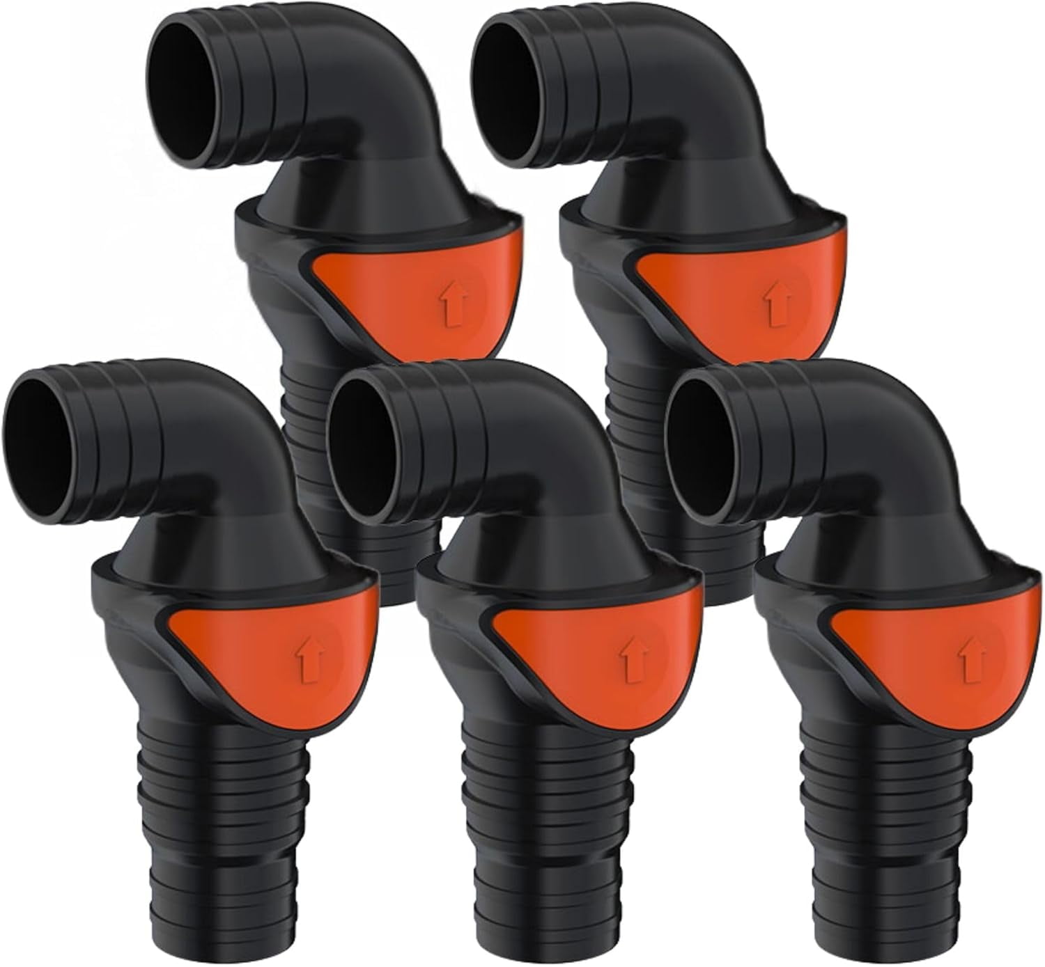 SEAFLO In-Line or 90° Quick Disconnect Check Valve – Anti-Backflow, PA6 ...