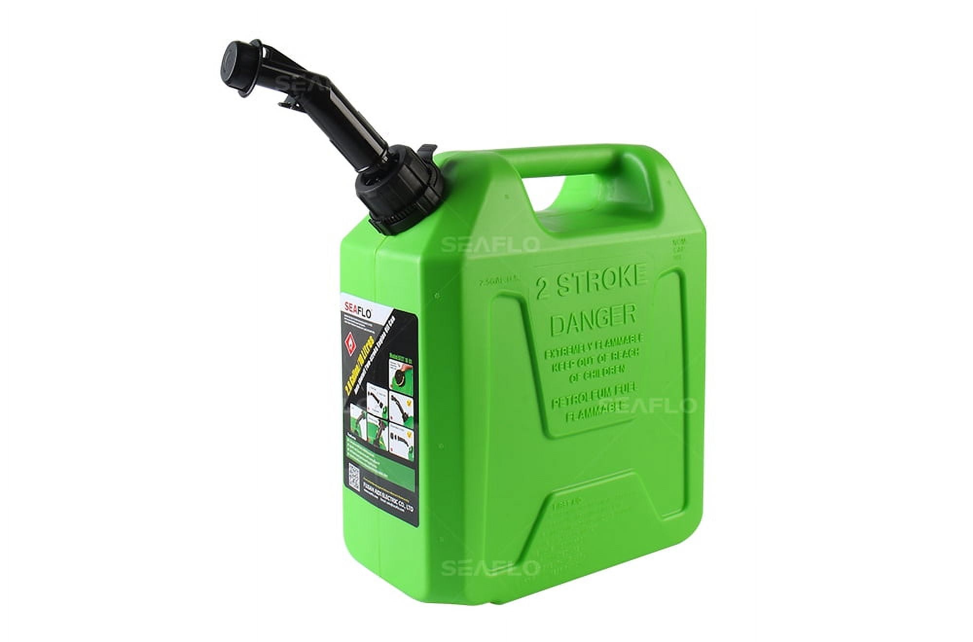 SEAFLO Auto Shut Off Two-Stroke Gasoline Engine Fuel Oil Cans 10L ...