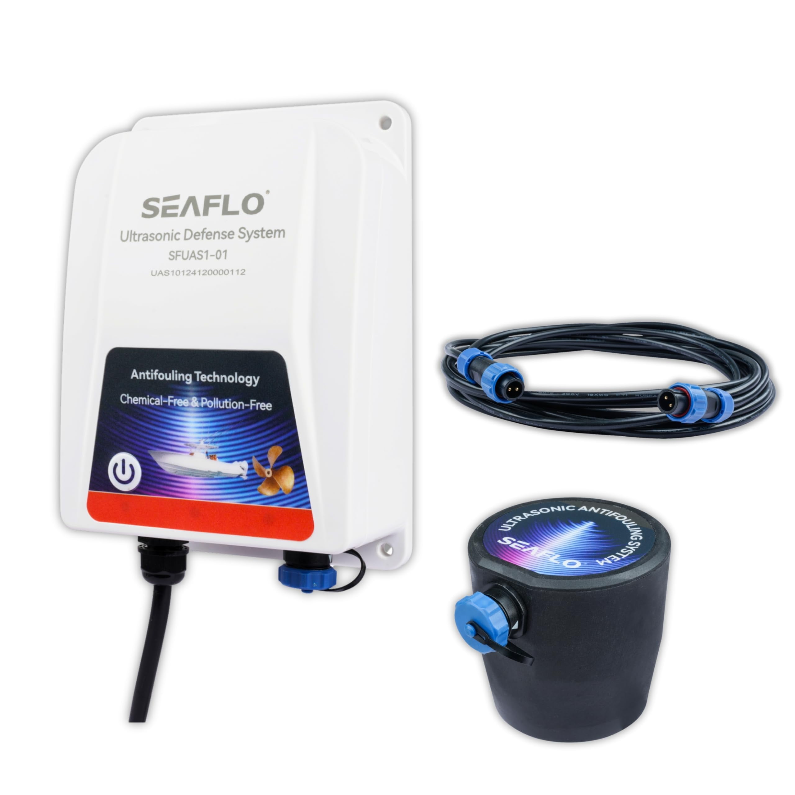 SEAFLO Ultrasonic Hull Defense System Prevents Barnacle & Algae Growth ...