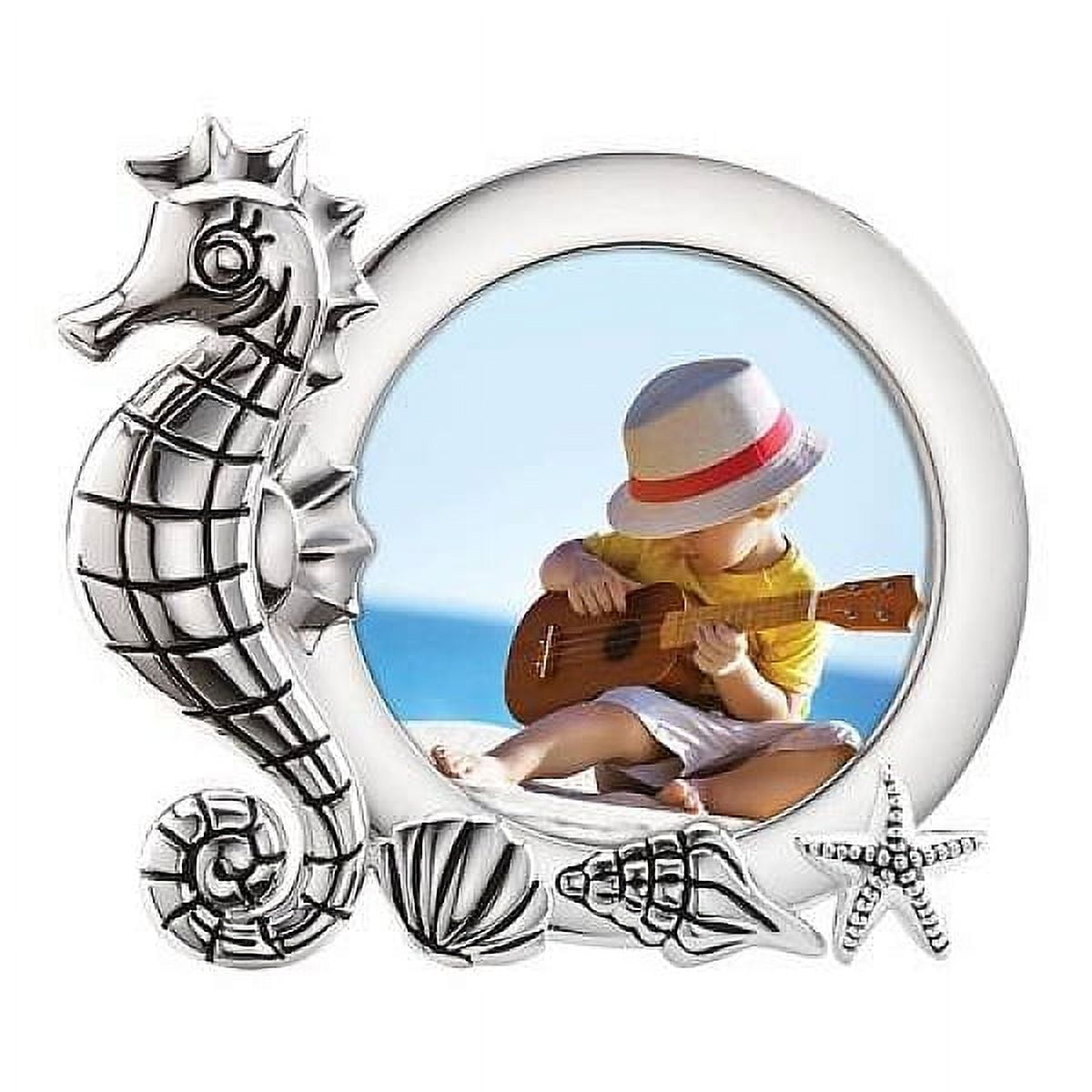 SEAHORSE Silverplate 3x3 frame by Reed Barton - 3x3 - Walmart.com