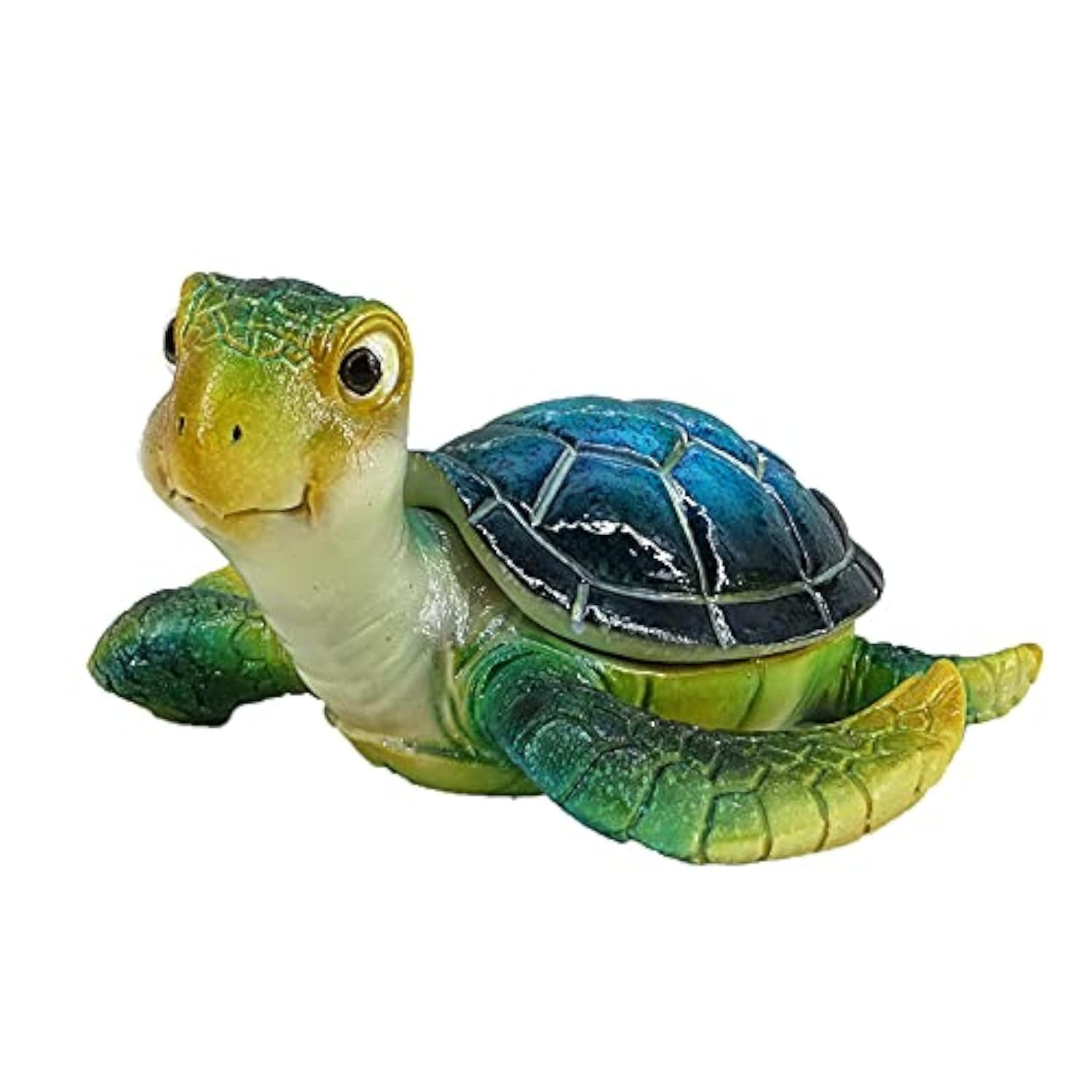 SEAKINGDOM YHH Sea Turtle Jewelry Box with Lid - Resin Decorative ...