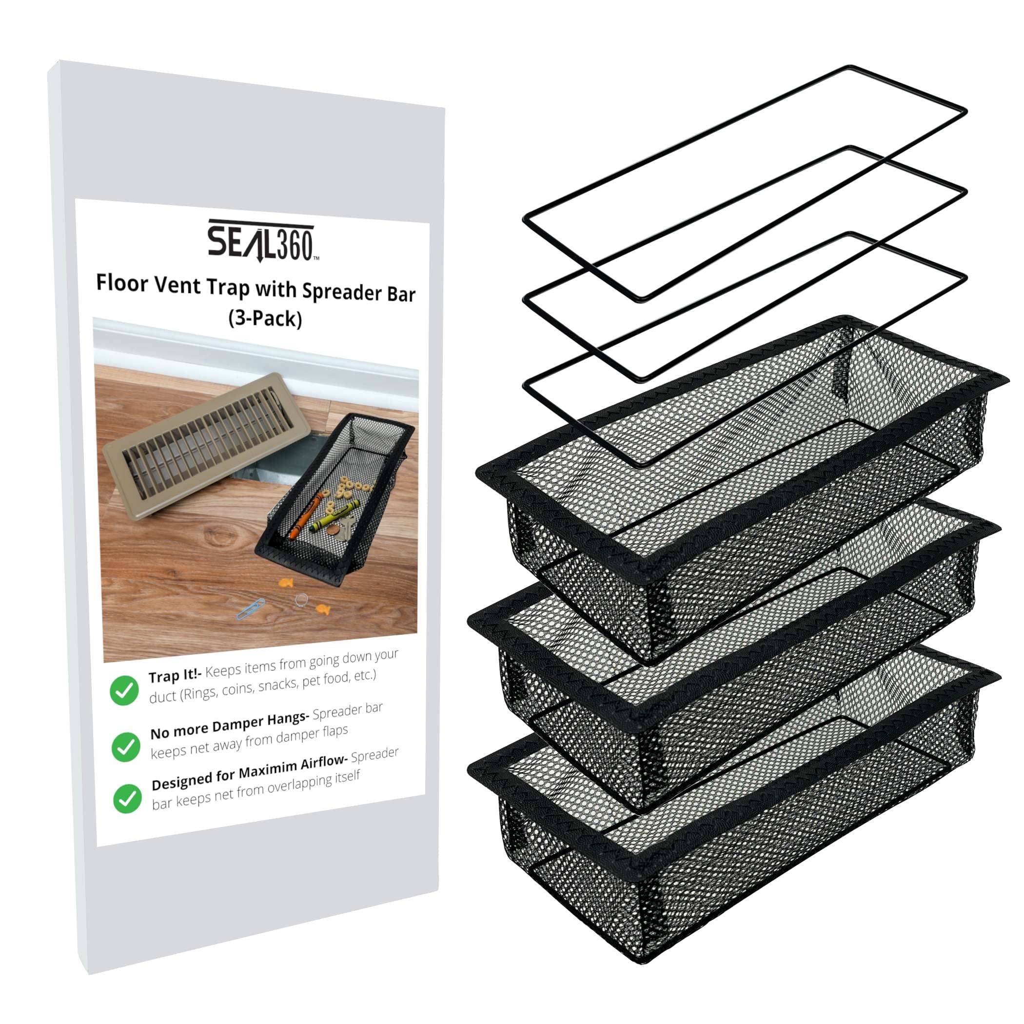 SEAL360 Floor Vent Screen Net, Air Vent Filter Mesh Catches Toys Snacks ...
