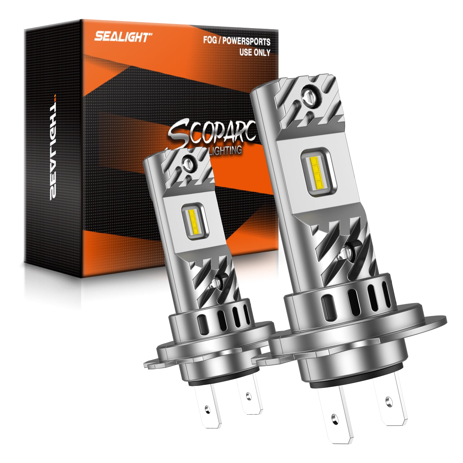 SEALIGHT H7 Bulbs 36000LM Ultra-Bright S6 H7 Dual Bulbs No Adapter ...