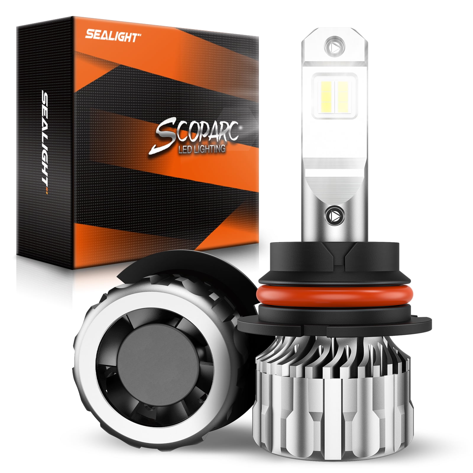 SEALIGHT S6 HB4/9006 LED Bulbs, 22000LM 600% Brightness LED Bulbs Combo ...