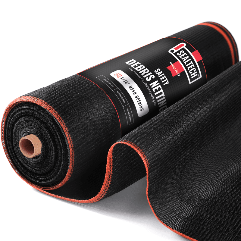 SEALTECH Heavy Duty Safety Debris Netting Rolls - Fire Retardant,1/4 ...