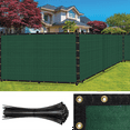SEALTECH Ultra Heavy Duty 200 GSM Privacy Fence Screen – Non-Recycled Polyethylene Mesh Shade ...