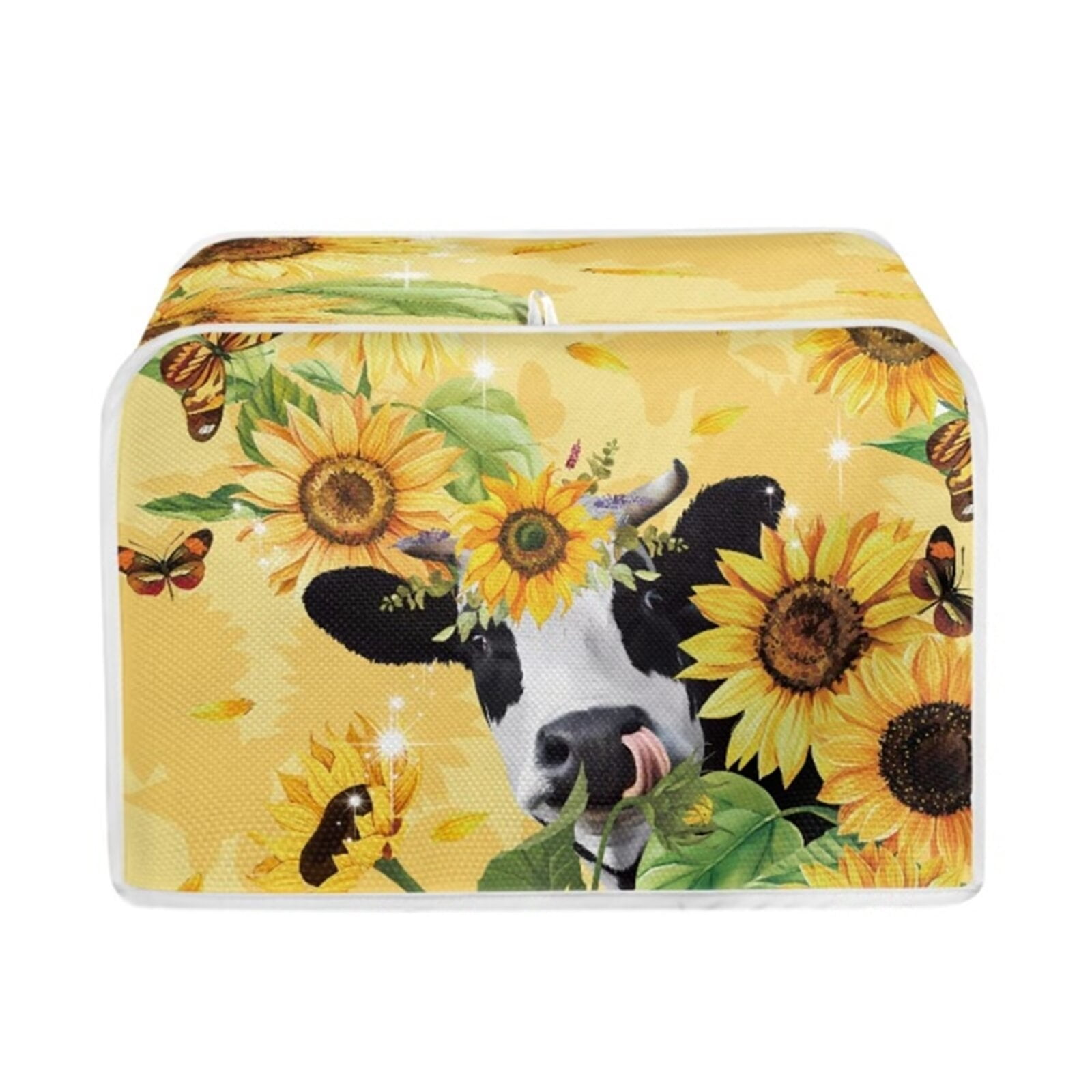 SEANATIVE 2-Slice Toaster Cover Dustproof Sunflower Cow Toaster Oven ...