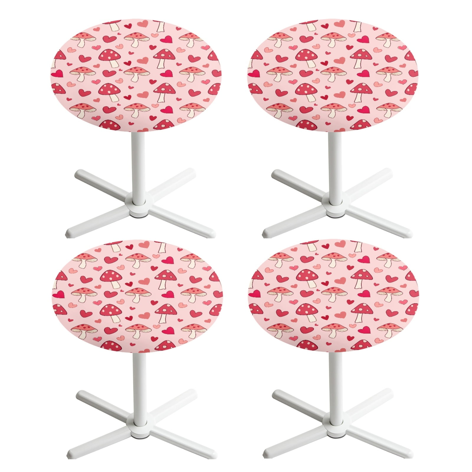 SEANATIVE 4 Pack Cocktail Table Cover 24'' Diameter Round Highboy Table ...