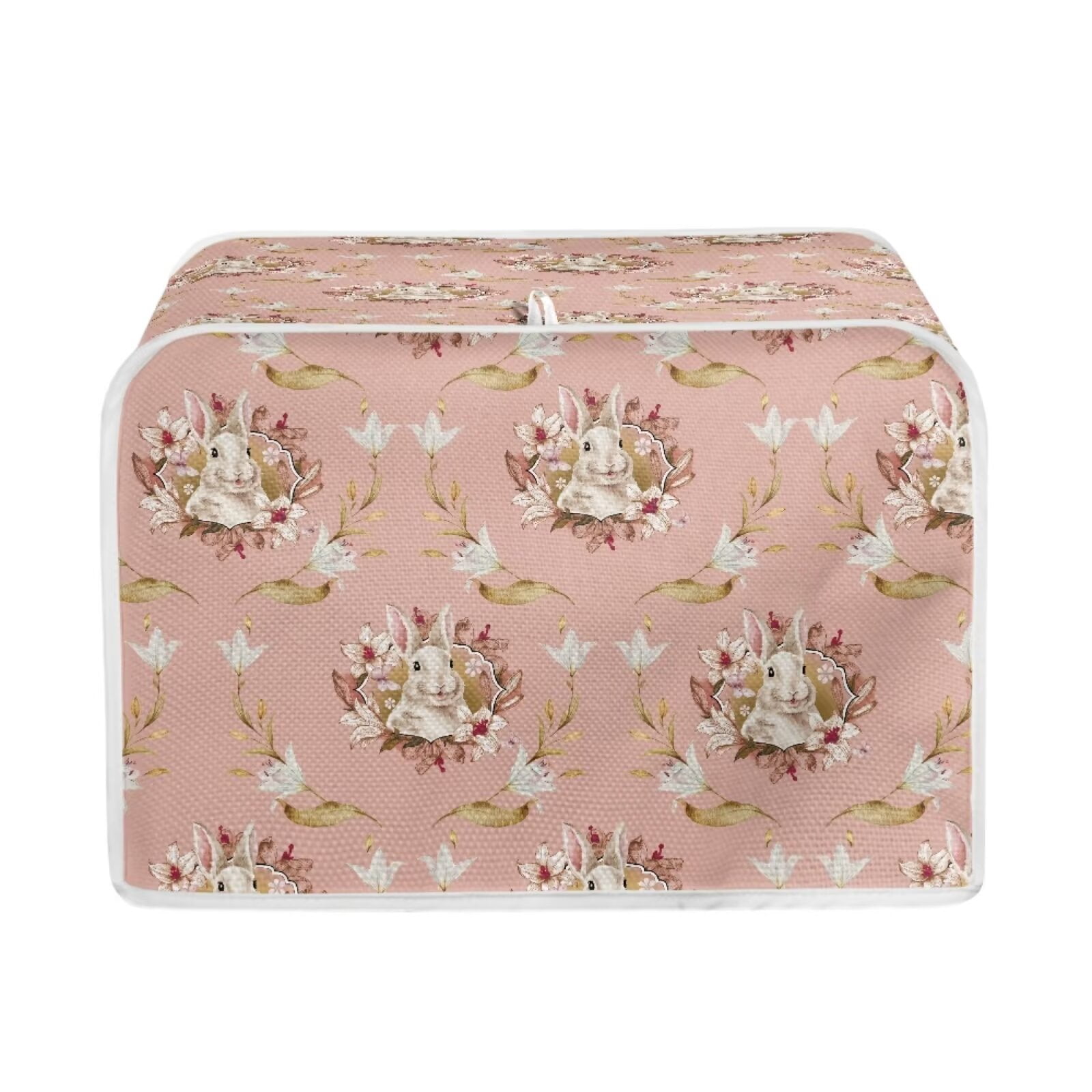 SEANATIVE 4 Slice Toaster Cover Foldable Flower Rabbit Easter Toaster ...
