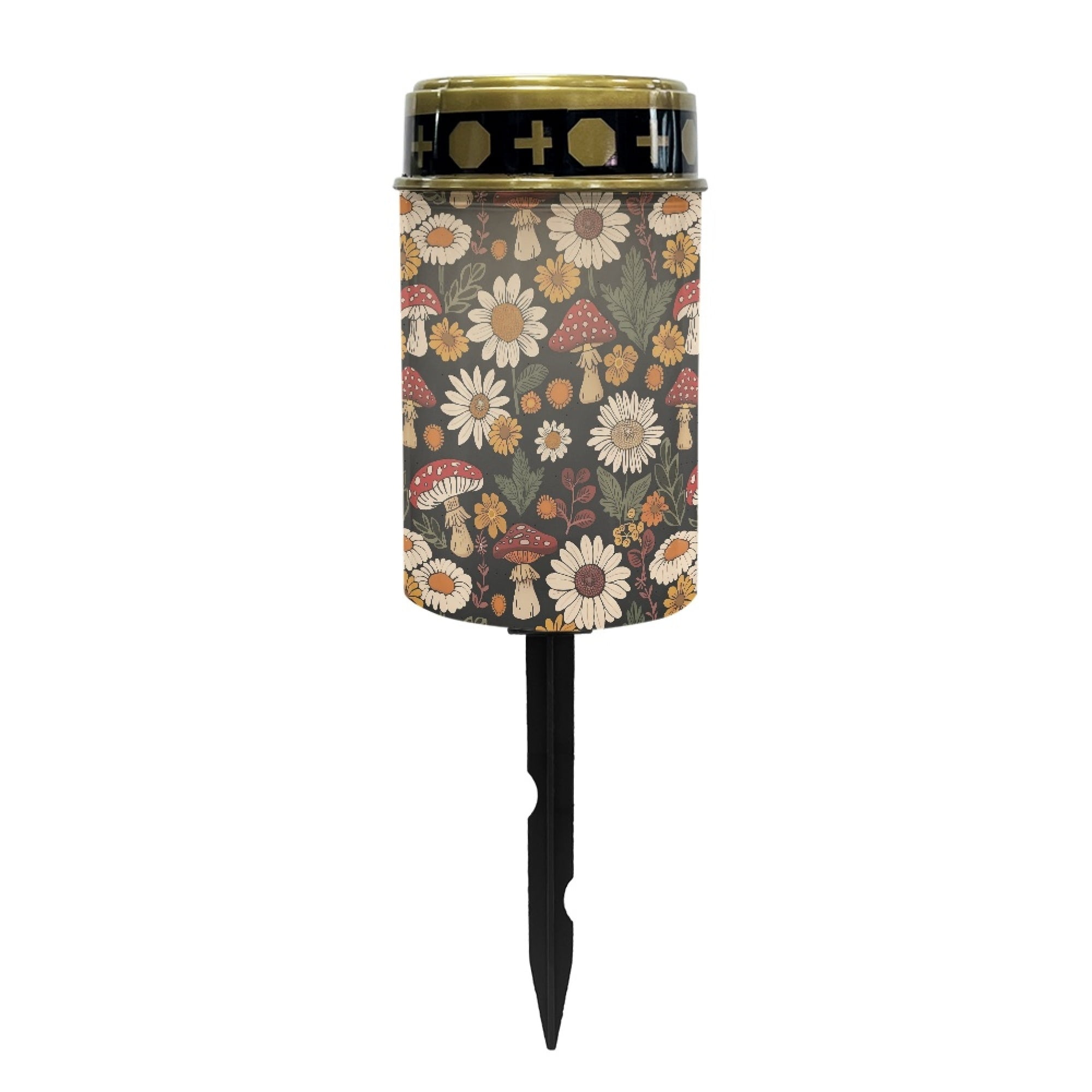 SEANATIVE Aesthetic Mushroom Cemetery Solar Lights for Grave Daisy ...