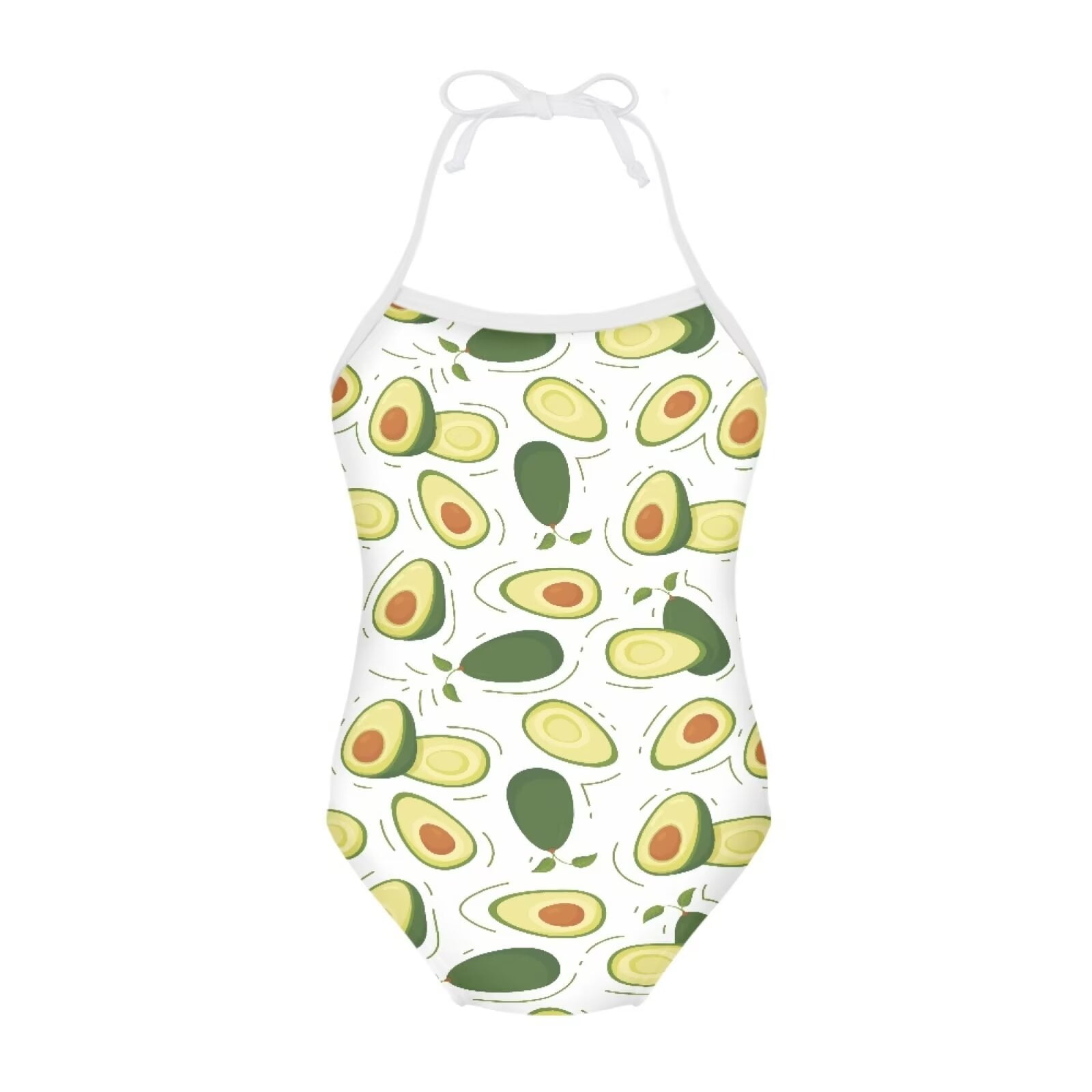 SEANATIVE Avocado Fruit Lace Up Bathing Suit Soft One Piece Swimwear ...