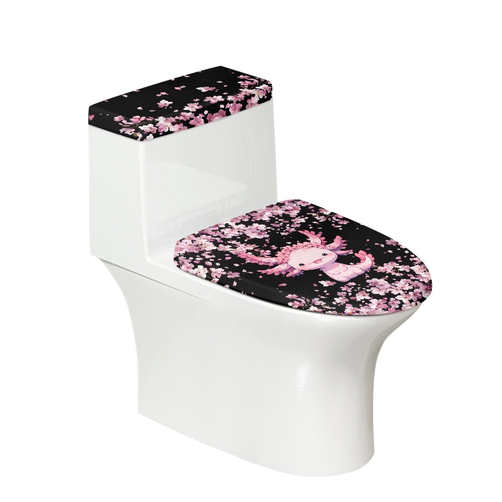 SEANATIVE Axolotl Toilet Lid Cover and Toilet Tank Cover Set of 2 ...