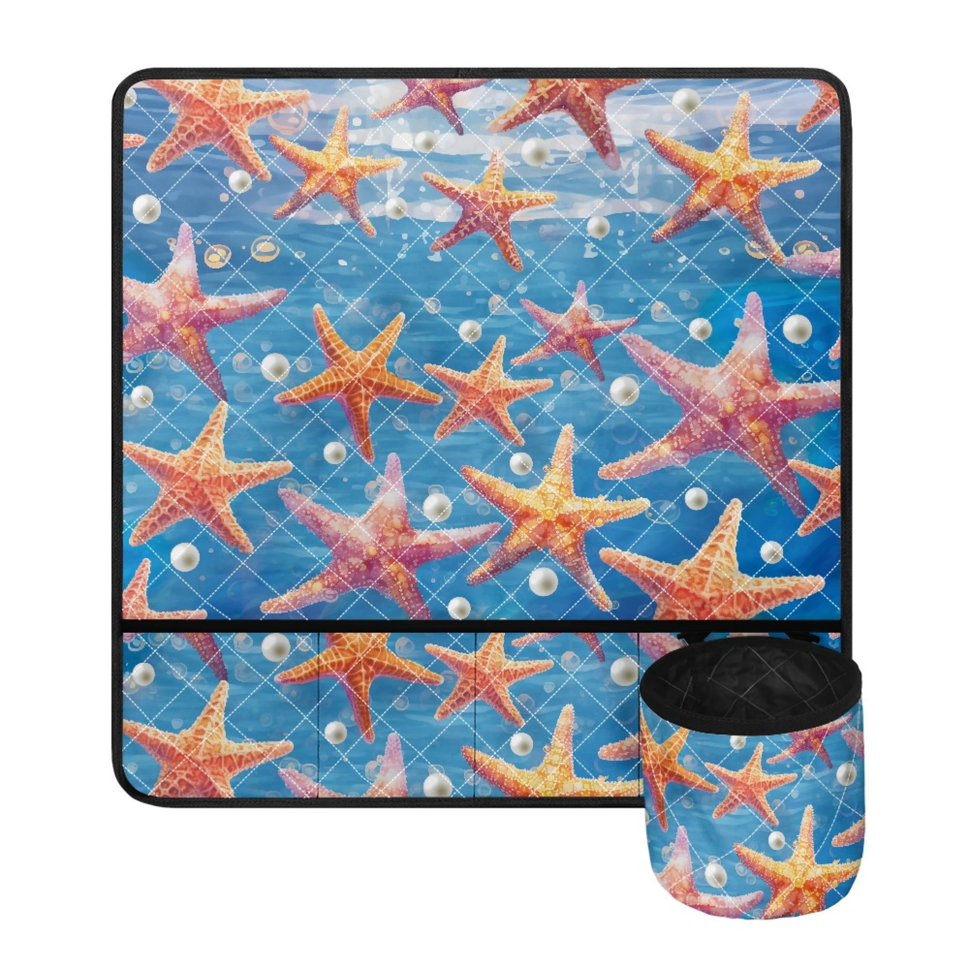 SEANATIVE Beach Starfish Sewing Machine Mat for Table Non Slip Sewing ...