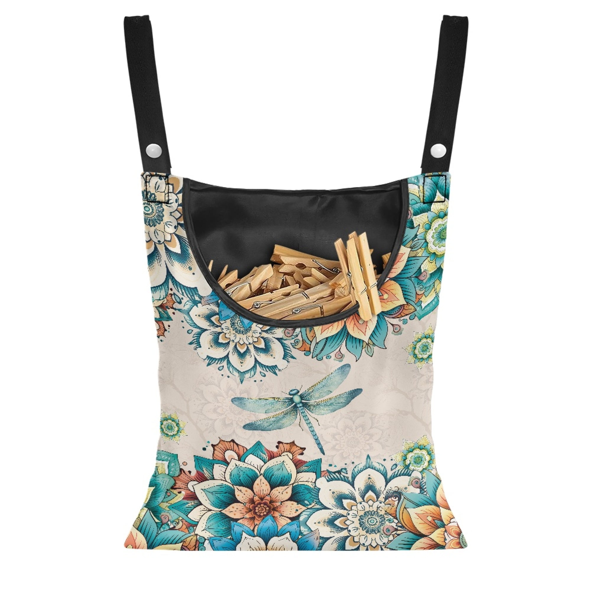 SEANATIVE Boho Clothespin Bags with Hanging Rope Mandala Butterfly ...