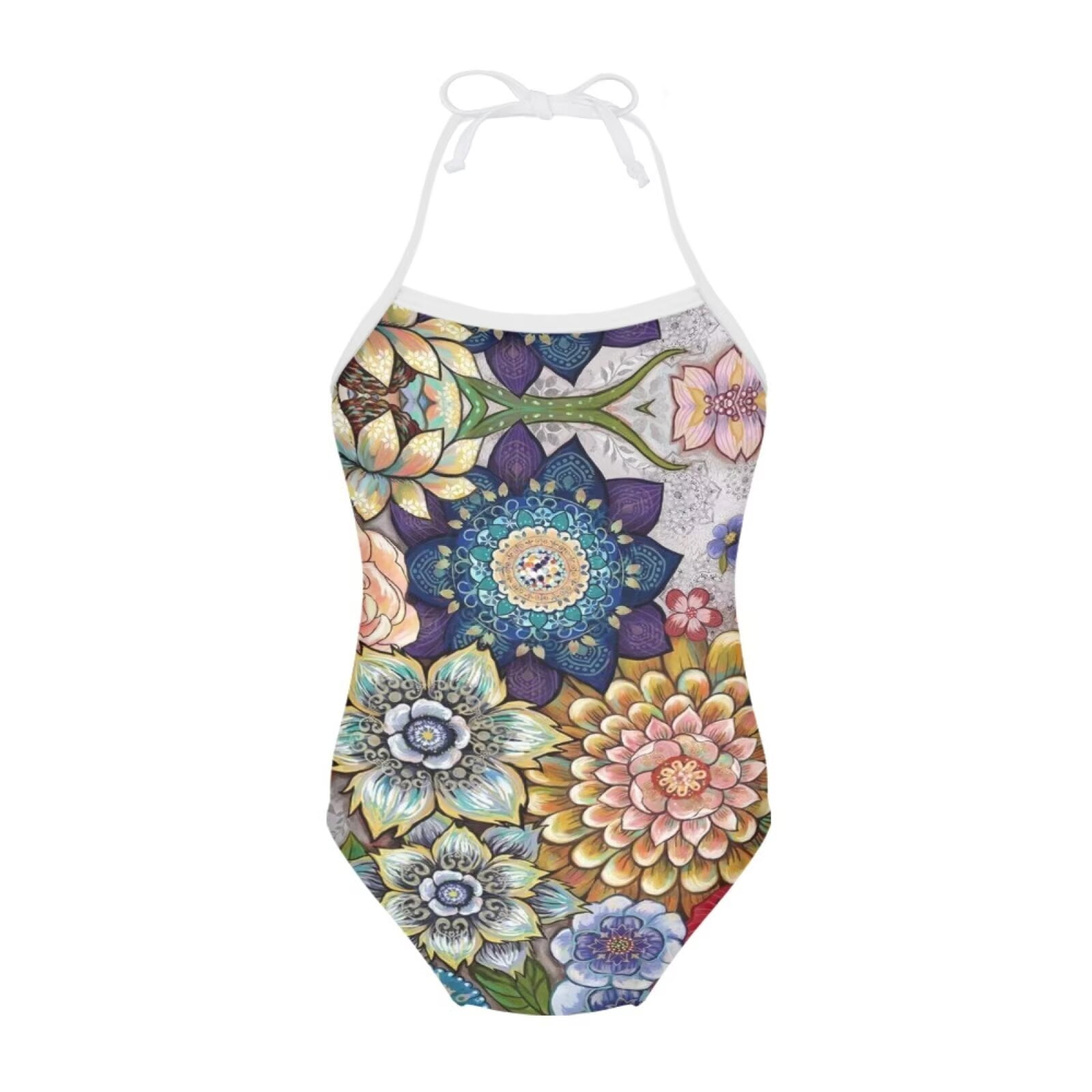 SEANATIVE Boho Lace Up Swimsuit One Piece Breathable Toddler Bathing ...