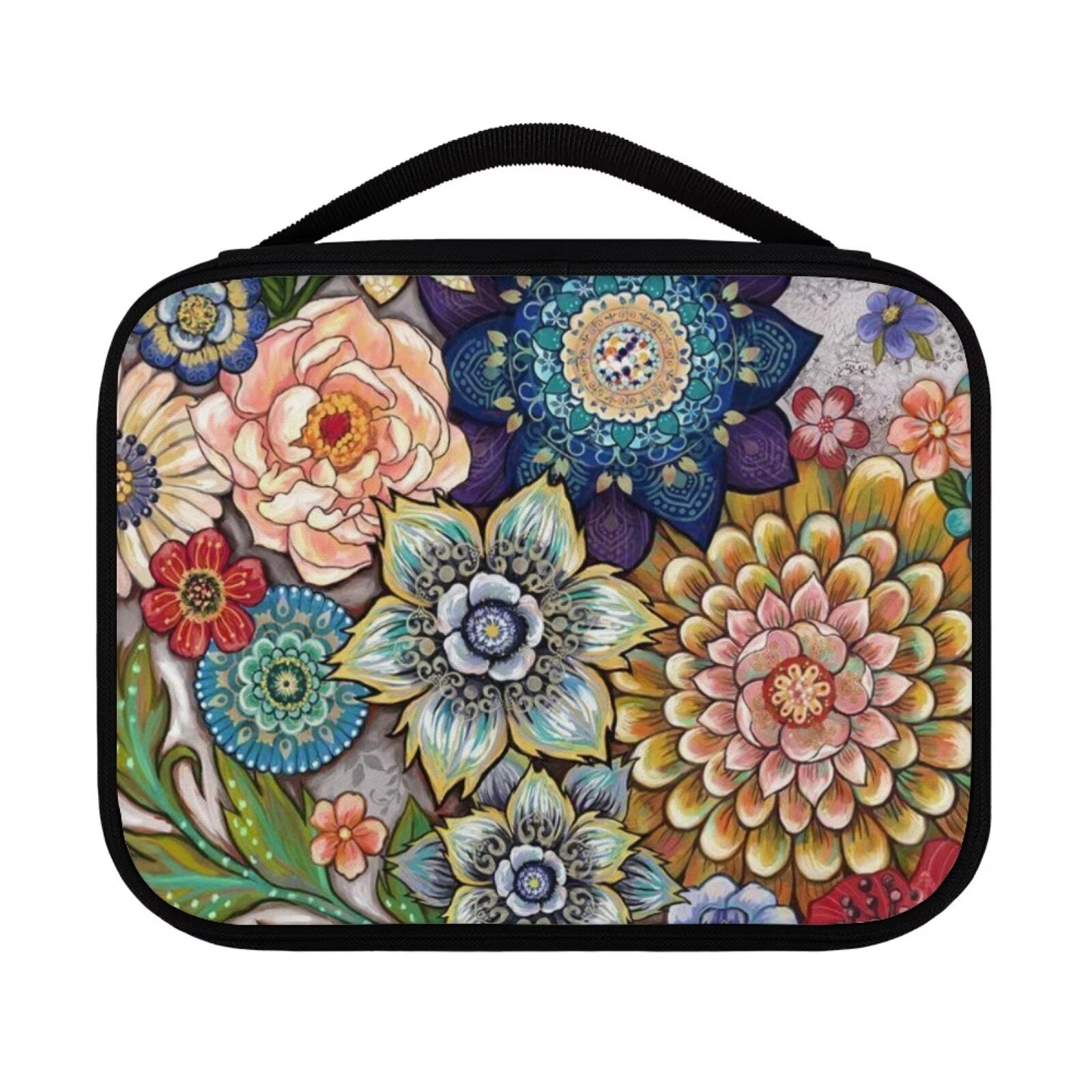 SEANATIVE Boho Mandala Bible Case with Handle Portable Christian Bible ...