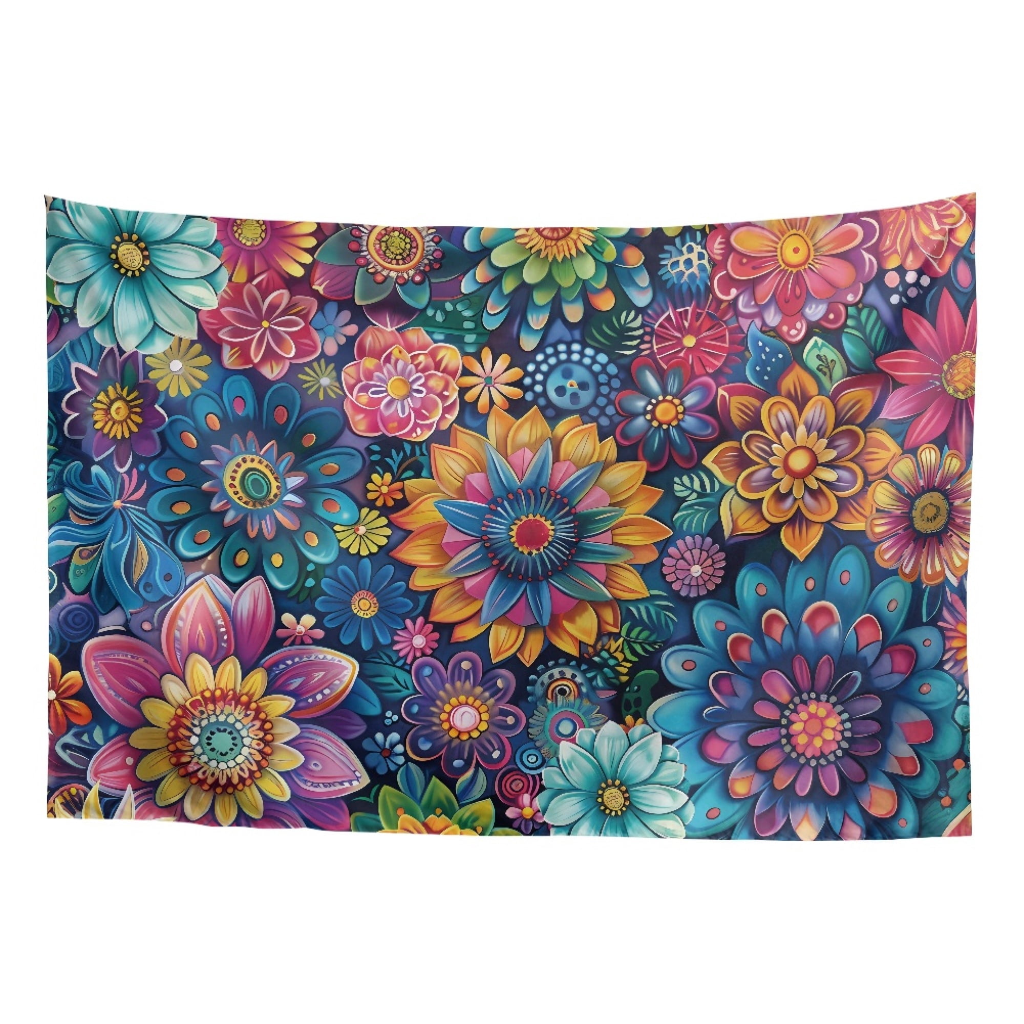 SEANATIVE Boho Mandala Wall Tapestry Small Wall Hanging Tapestry Flower ...