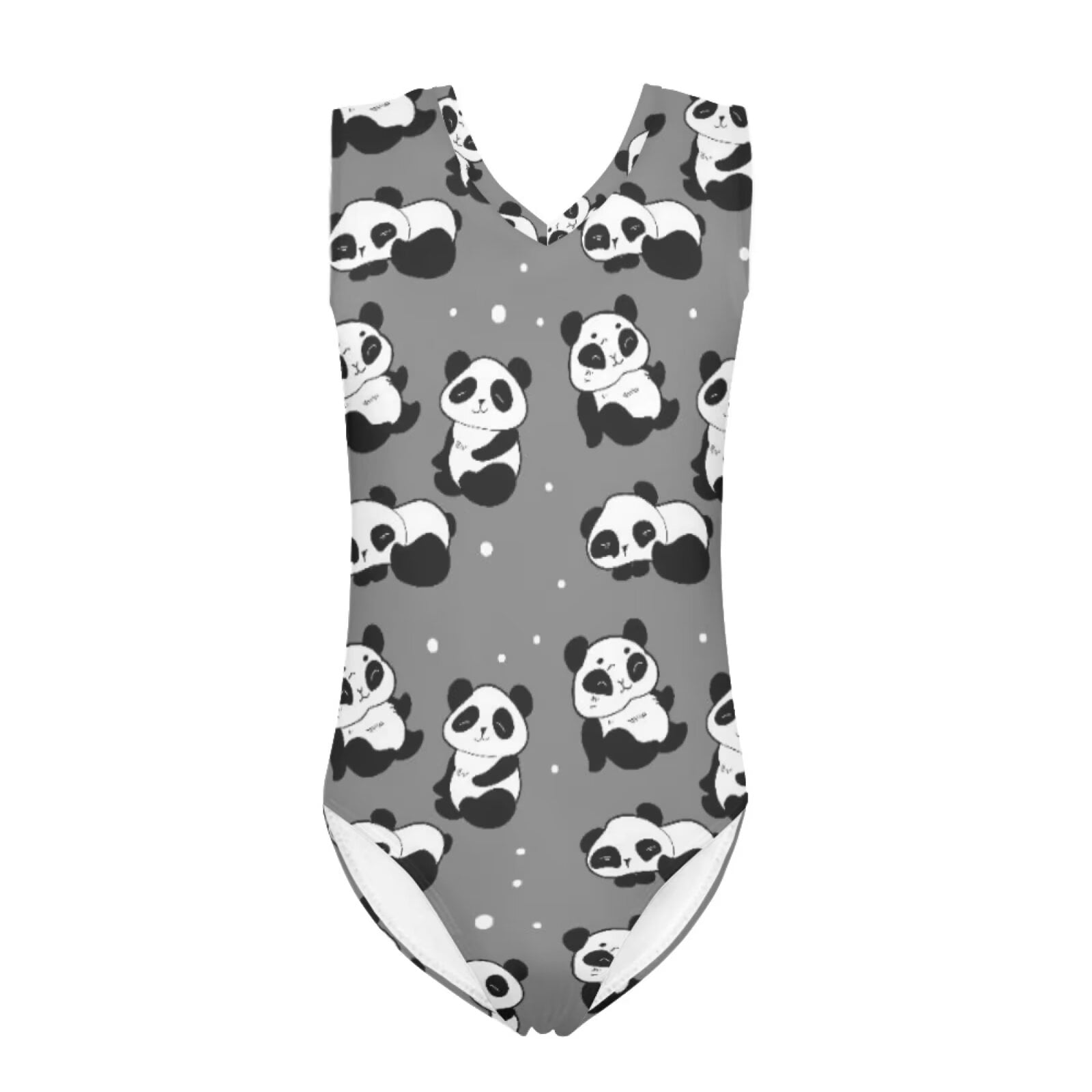 SEANATIVE Cartoon Panda One Piece Bathing Suit Size 7-8 Y Elastic Kids ...