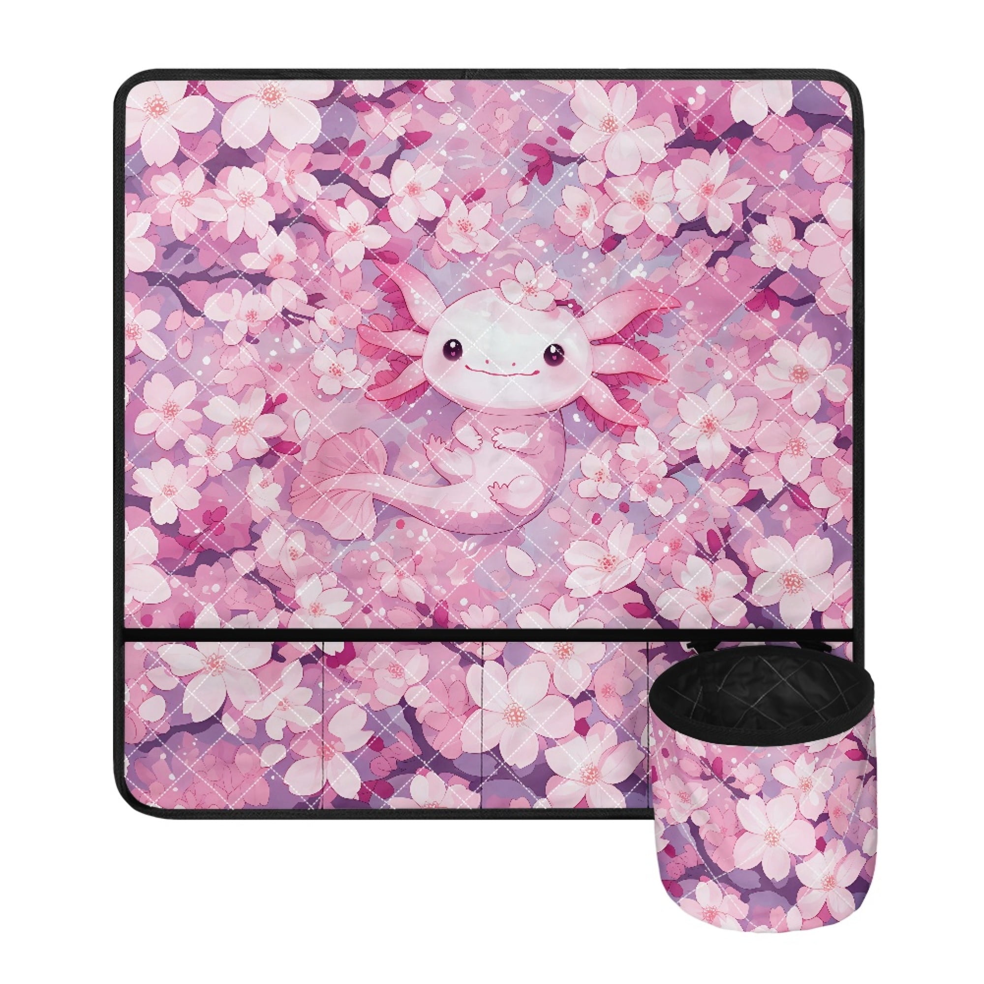 SEANATIVE Cherry Blossom Sewing Machine Mats for Table Pink Axolotl ...