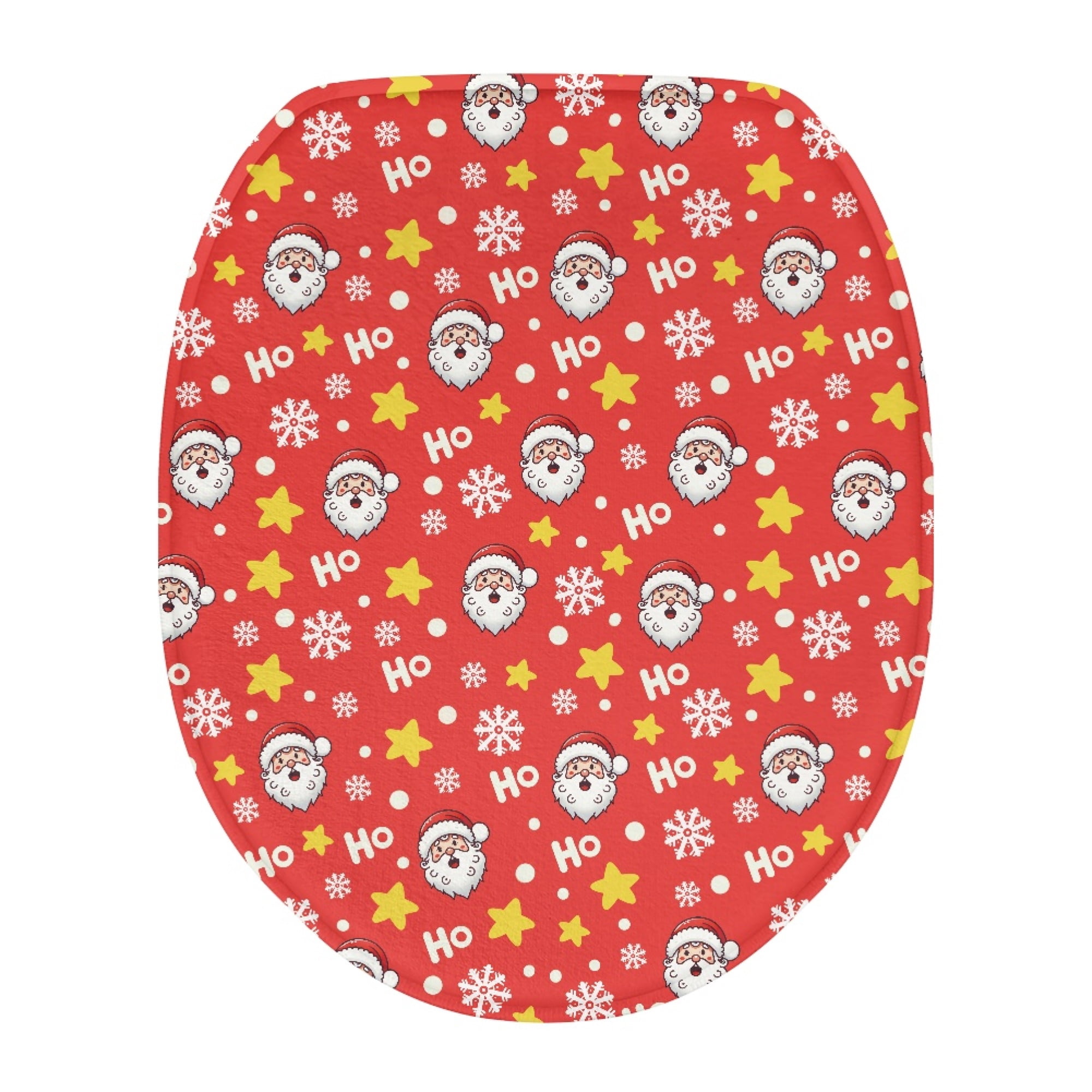 SEANATIVE Christmas Santa Toilet Seat Cover Ho Ho Ho Elongated Toilet ...