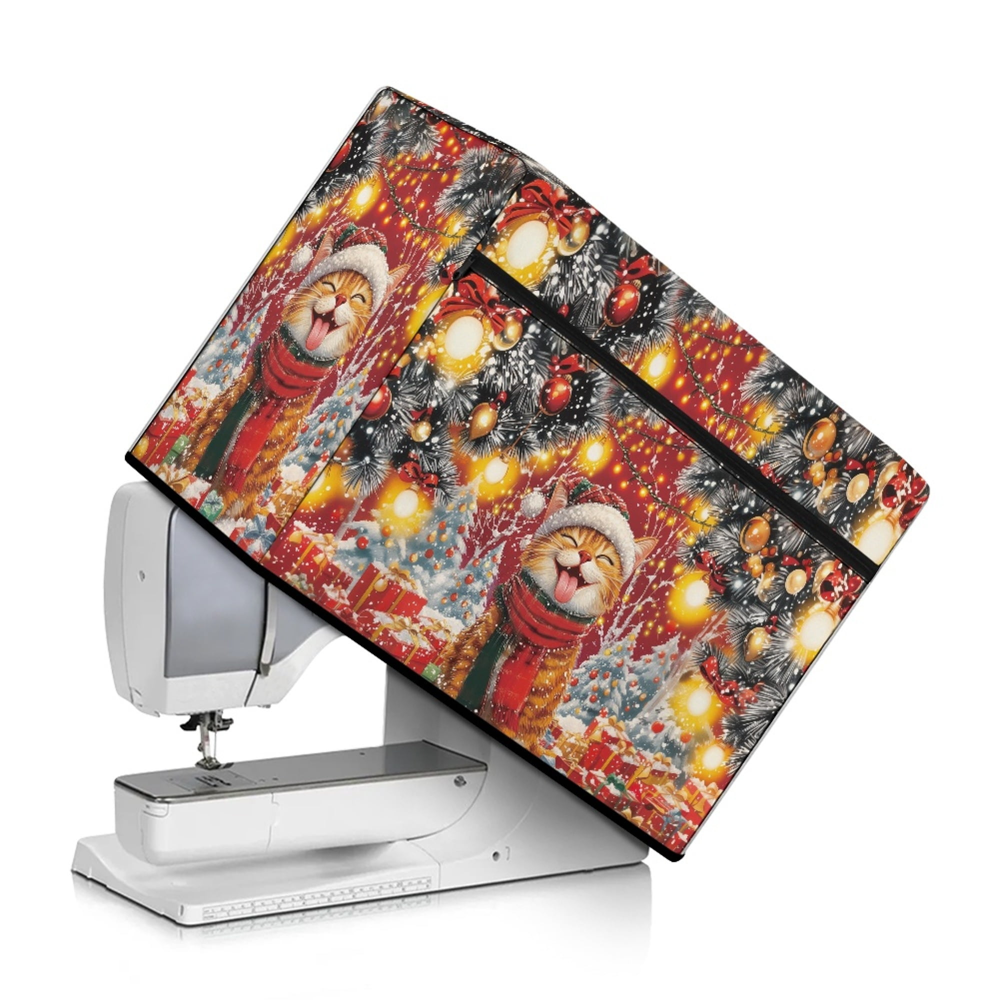 SEANATIVE Christmas Sewing Machine Dust Cover Universal for Most ...