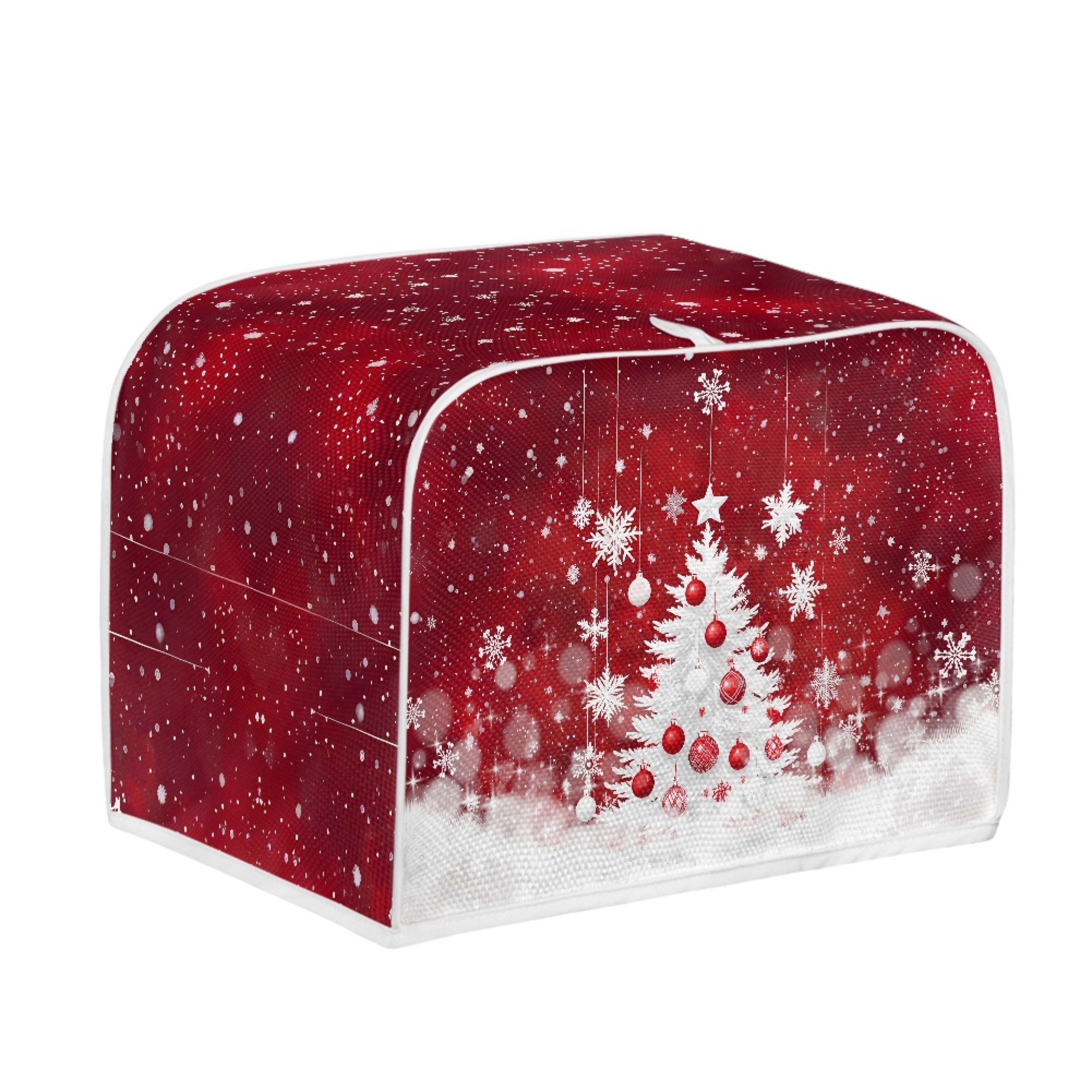SEANATIVE Christmas Snowflake Toaster Cover 2 Slice Xmas Tree Dustproof ...