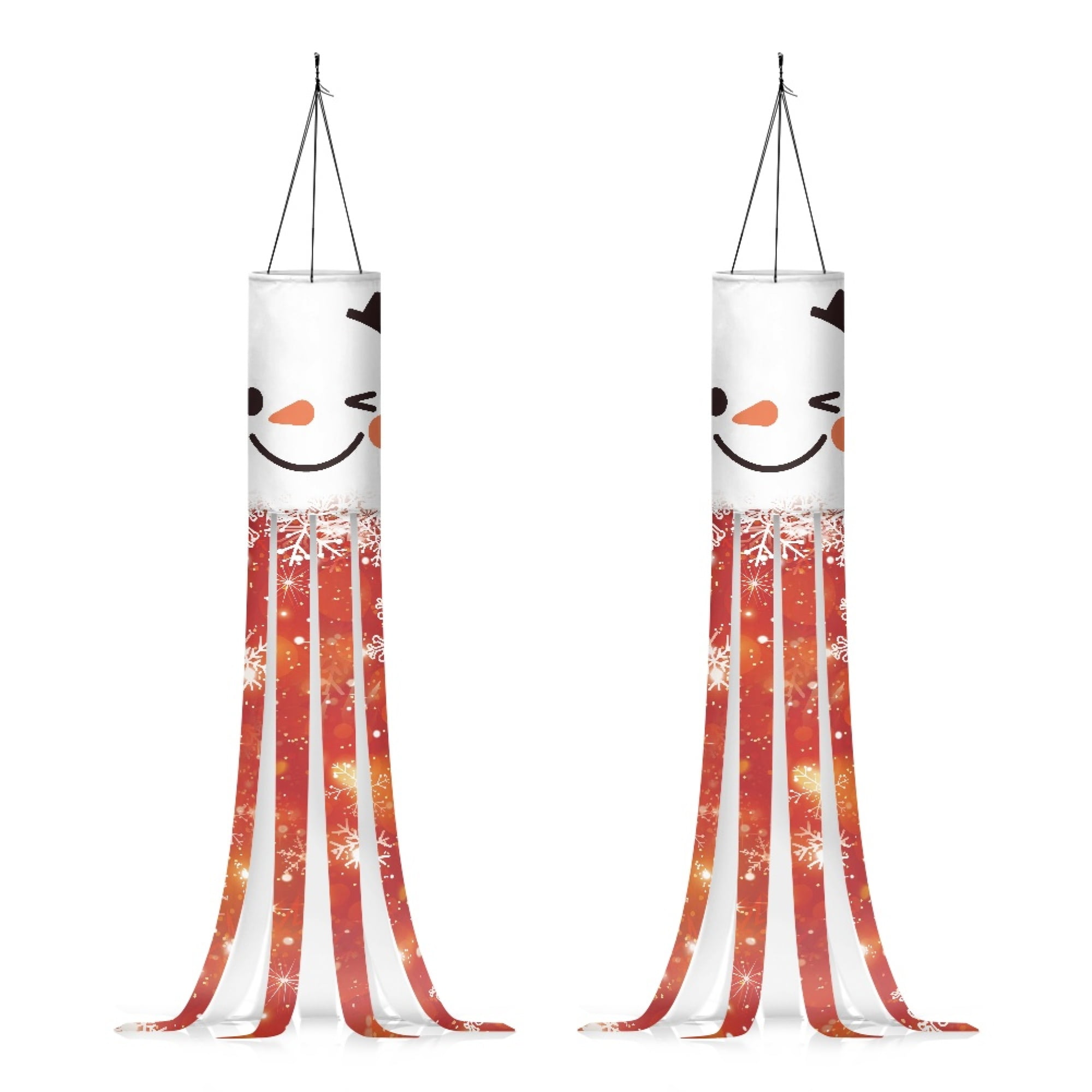 SEANATIVE Christmas Snowman Garden Windsock Outdoor Hanging Seasonal ...