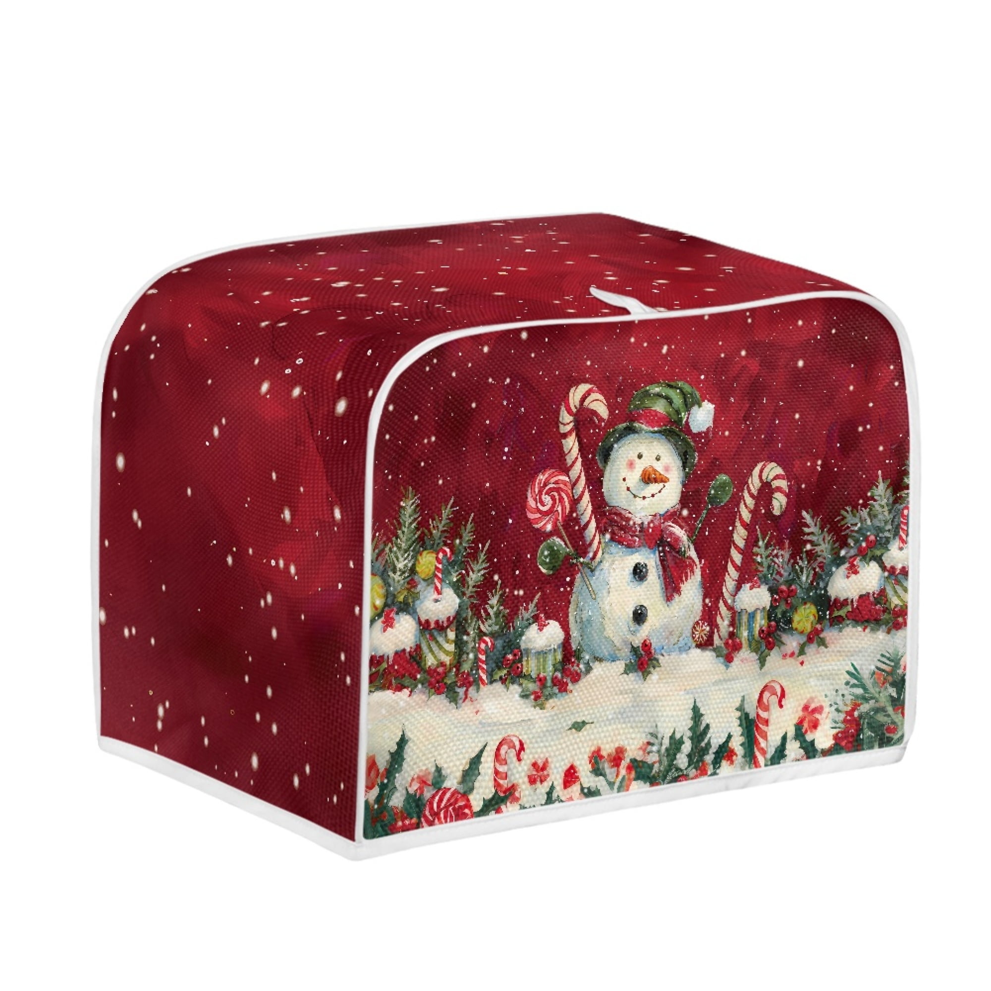 SEANATIVE Christmas Toaster Cover 2 Slice Snowman Snowflake Toaster ...