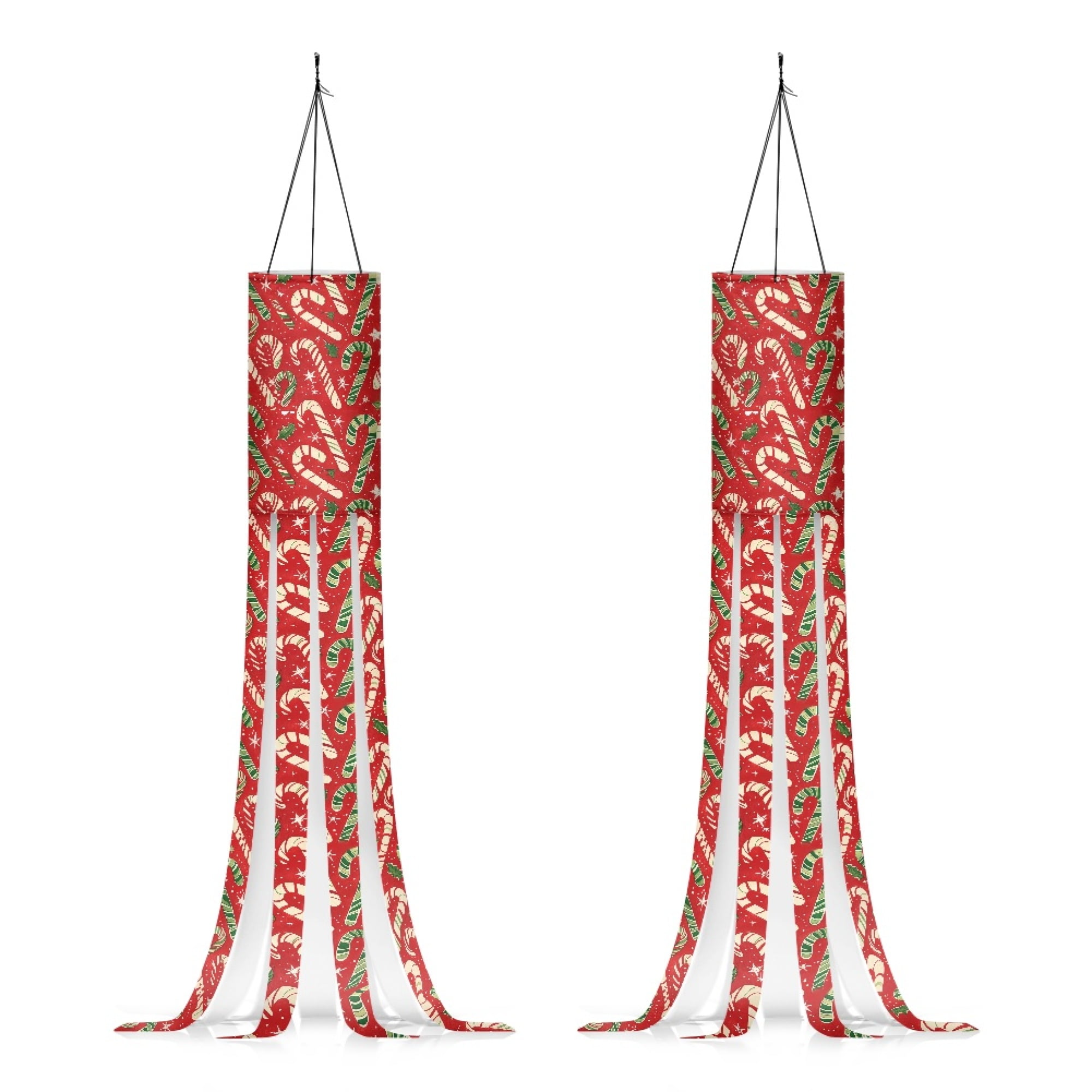 SEANATIVE Christmas Windsock Outdoor Hanging Windsock Outdoor Flags ...