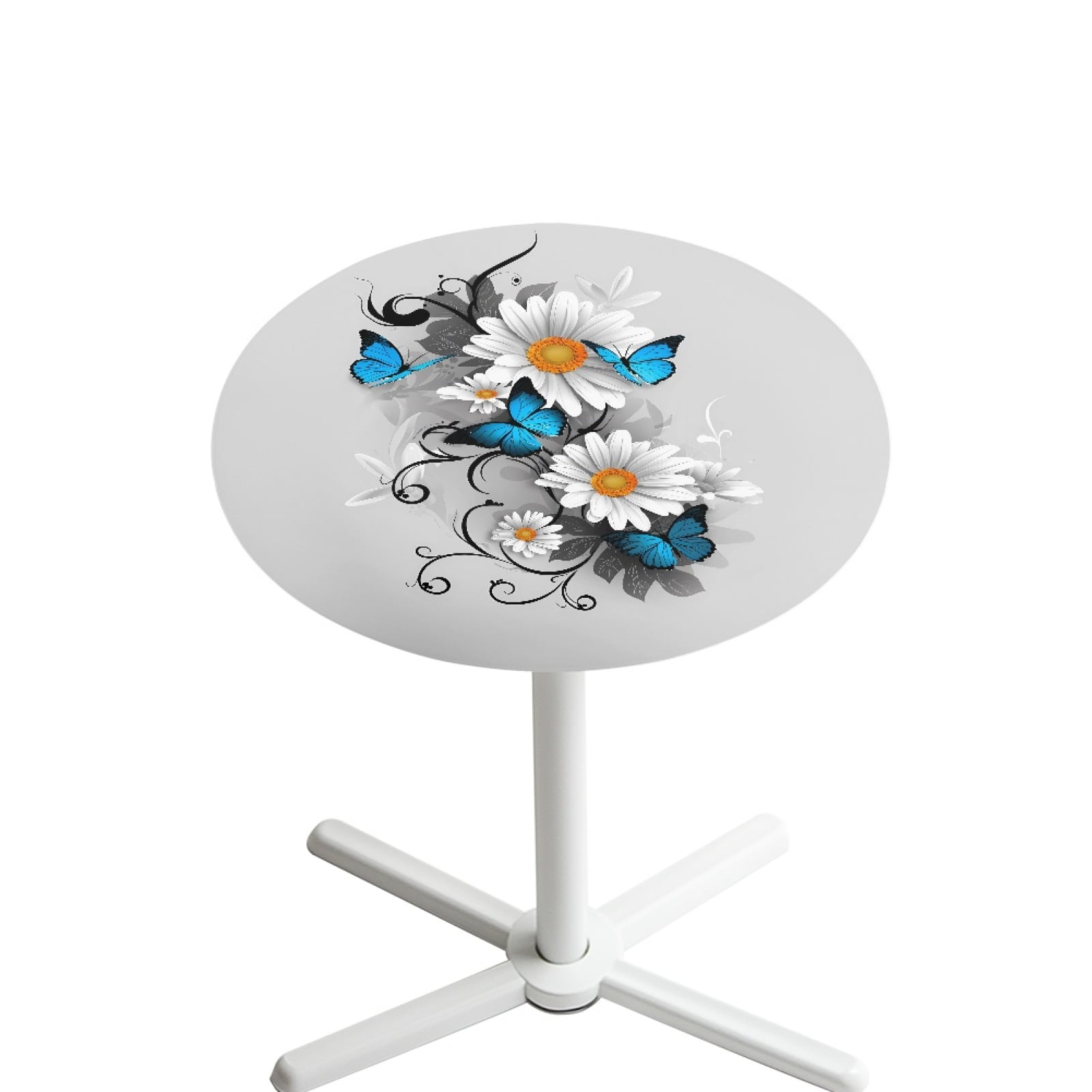 SEANATIVE Cocktail Table Cover 24" Diameter Decorative Small Round ...