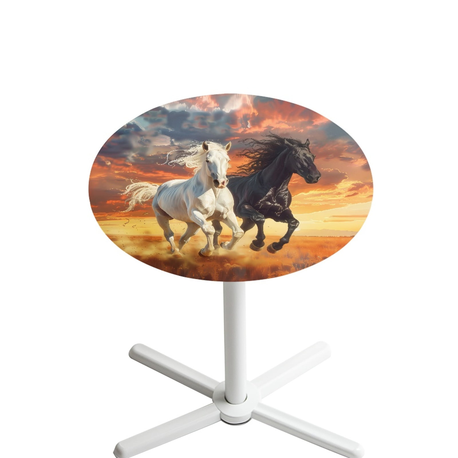 SEANATIVE Cocktail Table Top Cover Lightweight Small Tablecloth ...