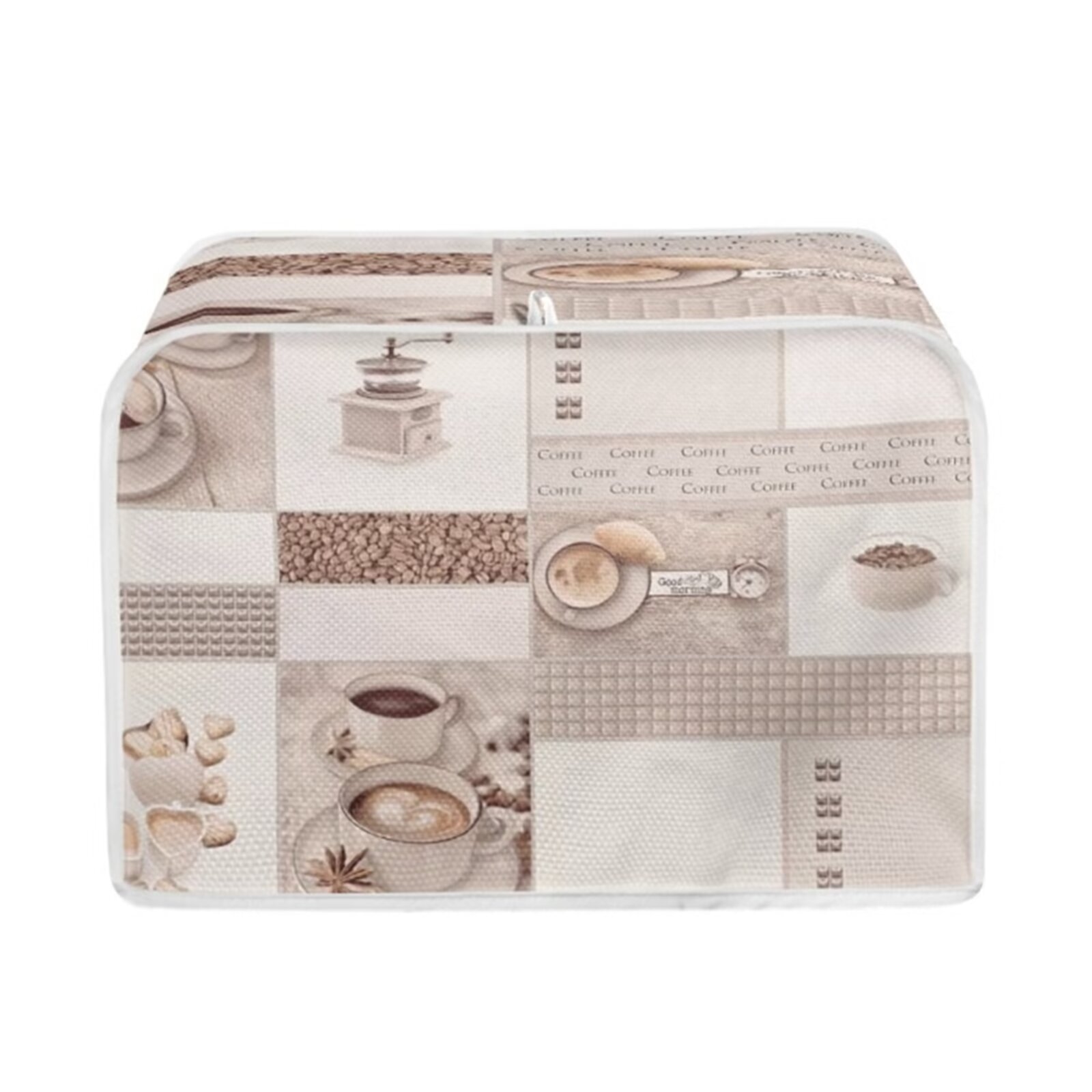 SEANATIVE Coffee Pattern Toaster Cover Reusable 2 Slice Wide Slot ...