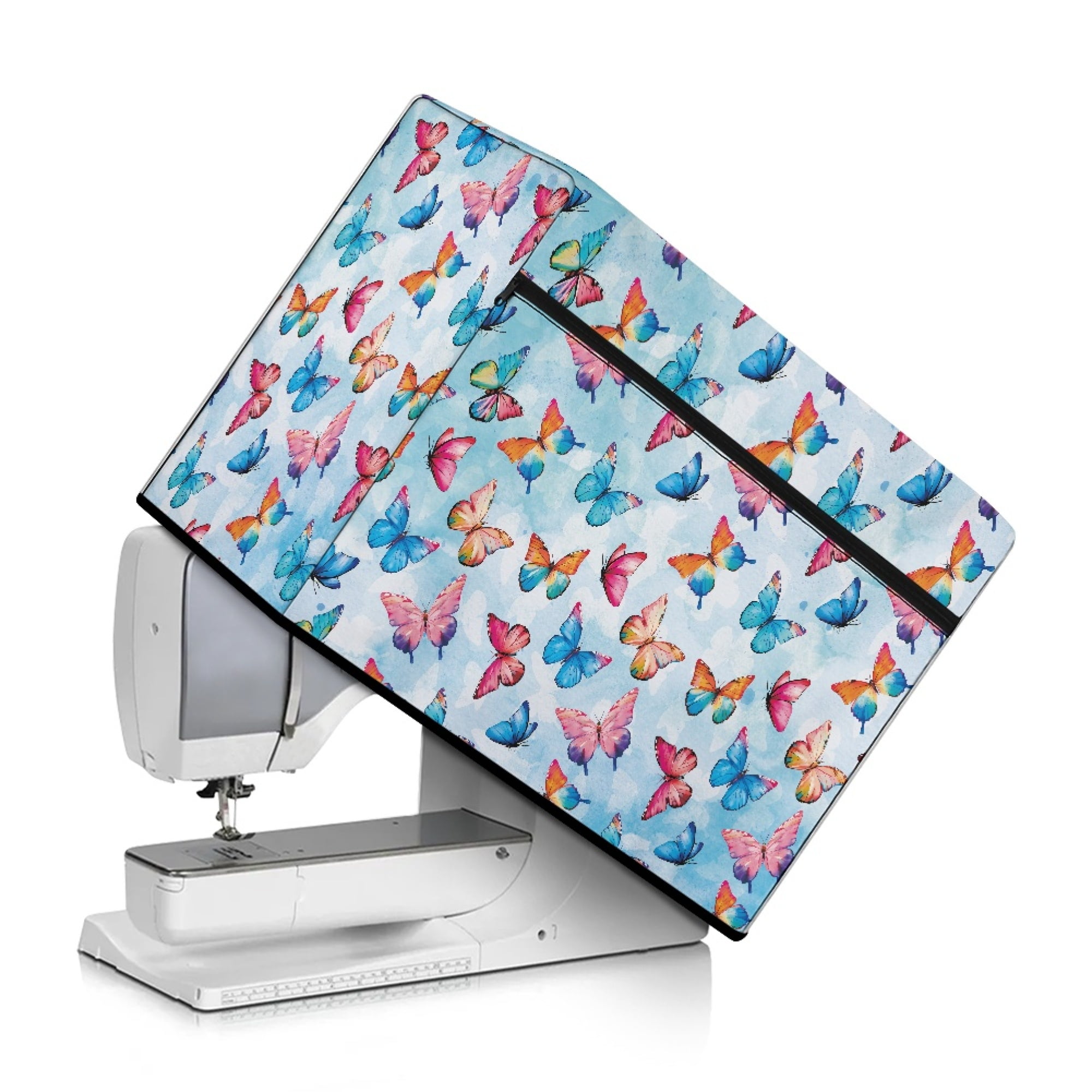 SEANATIVE Colorful Butterfly Sewing Machine Cover Protective Easy ...