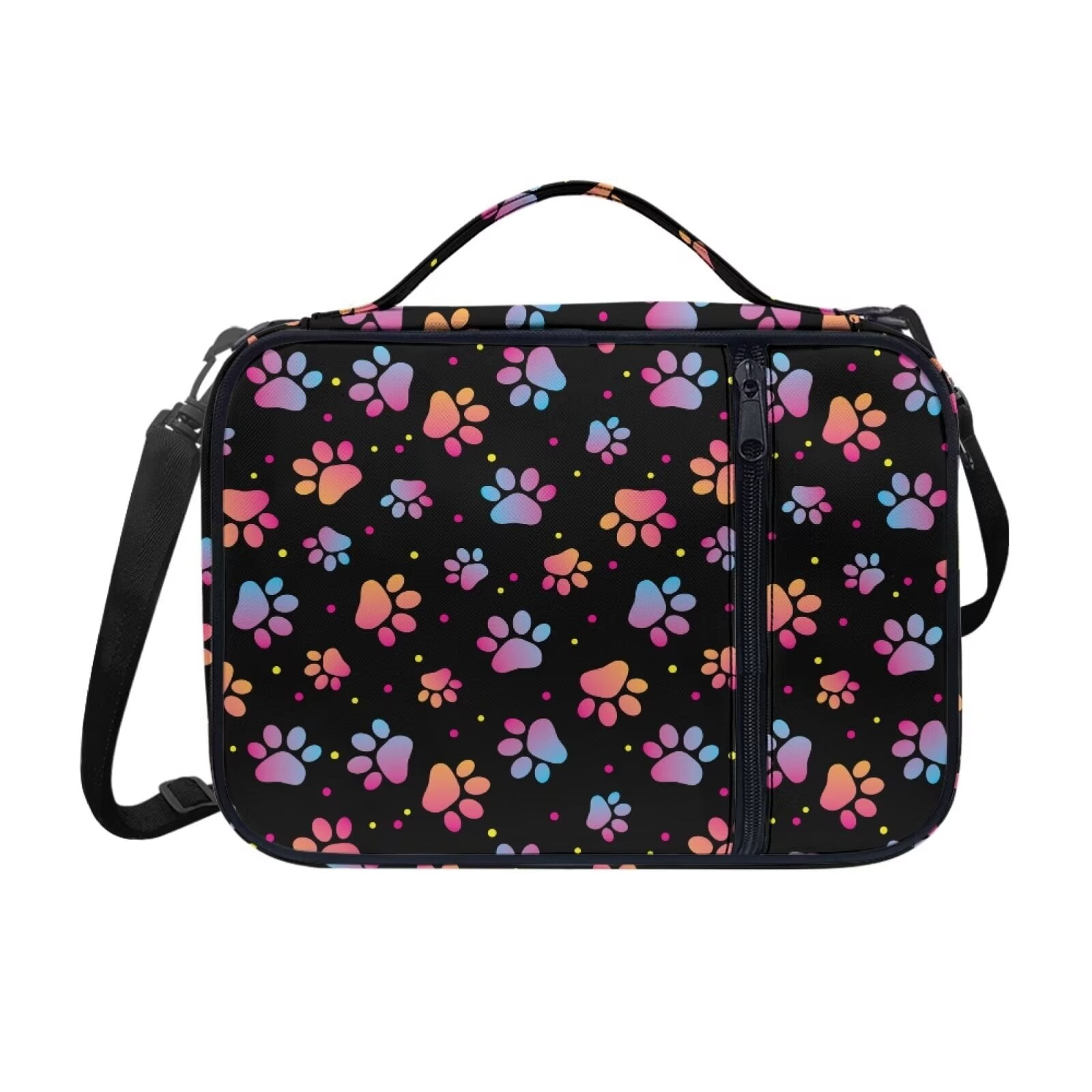 SEANATIVE Colorful Paws Bible Cover with Shoulder Strap Durable Bible Holder Case for Women ...