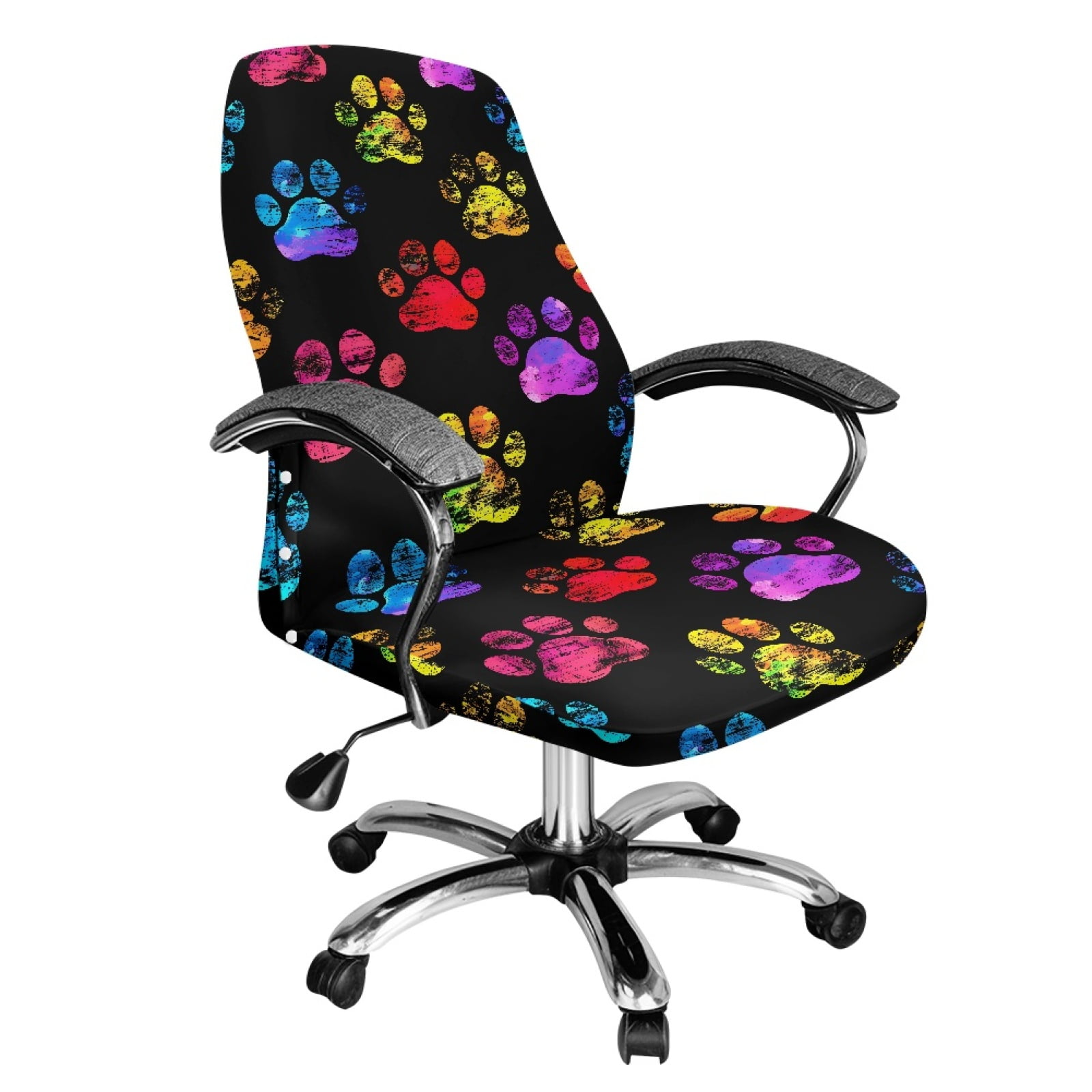 SEANATIVE Computer Office Chair Cover Stretchable Rotating Chair Cover ...