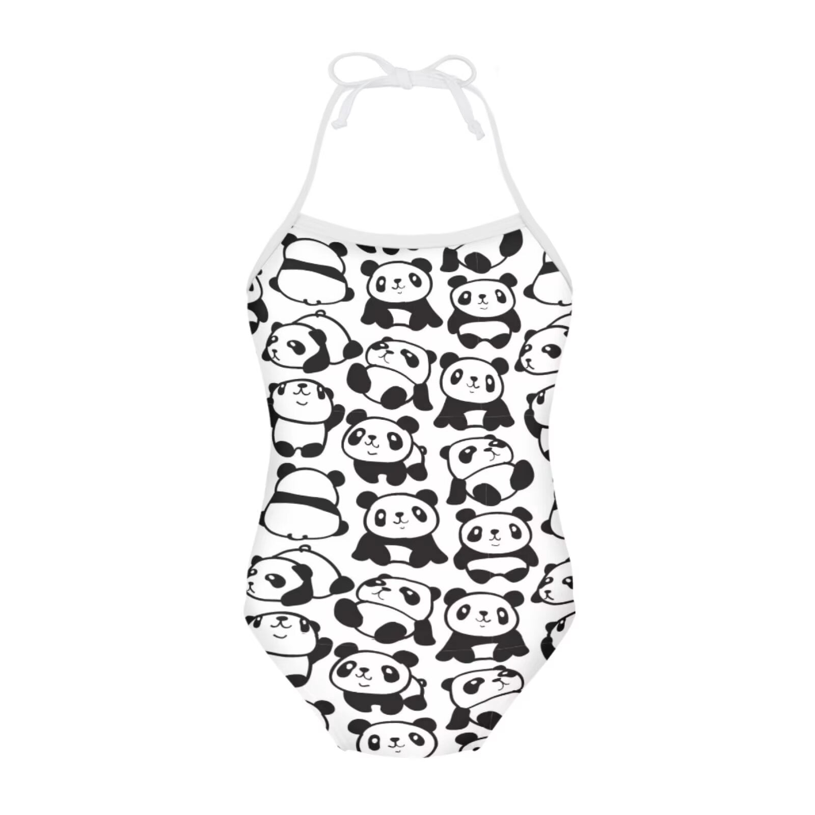 SEANATIVE Cute Panda Kids Swimwear One Piece Quick Dry Girls Sleeveless ...