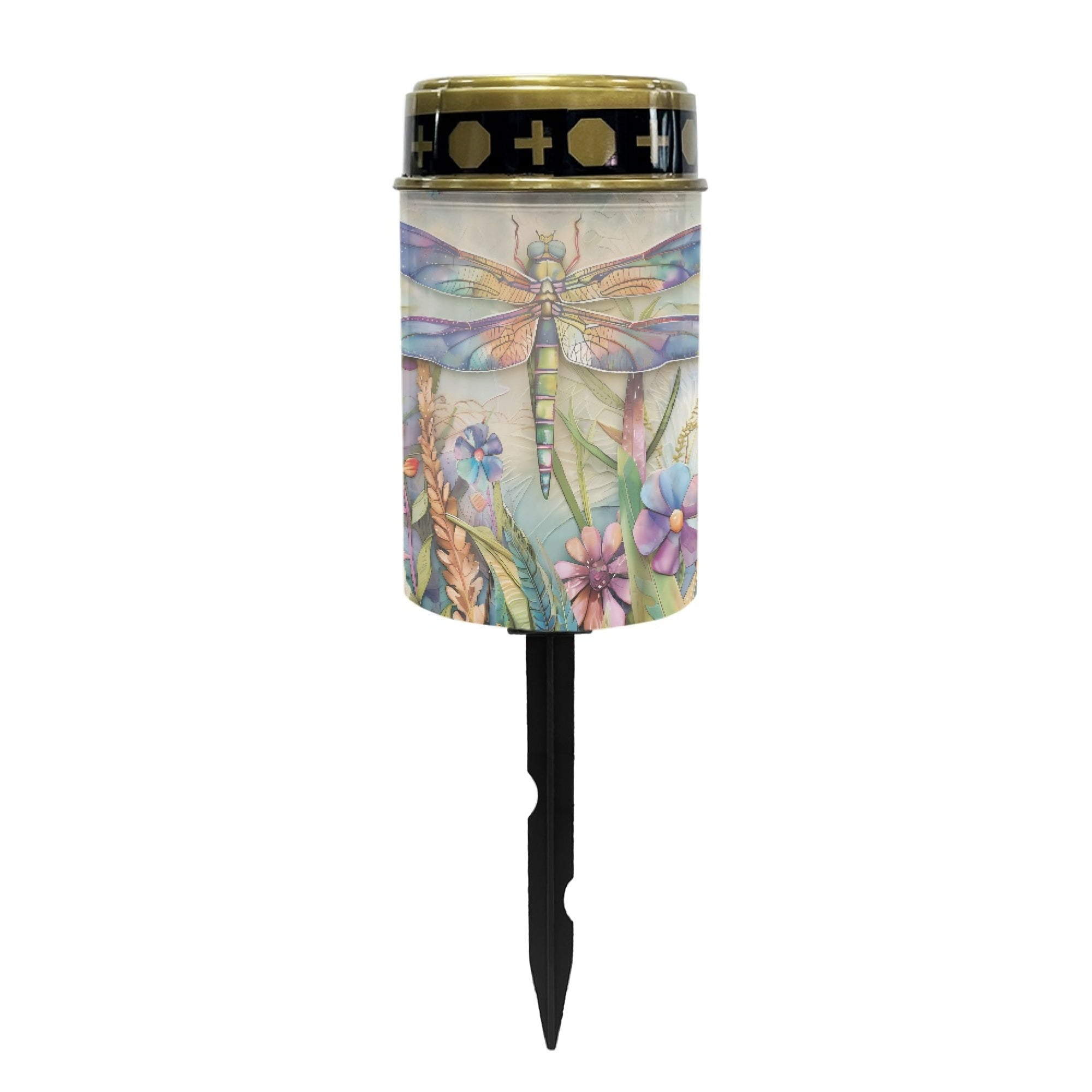 SEANATIVE Dragonfly Solar Stake Lights for Cemetery Flowers Solar ...