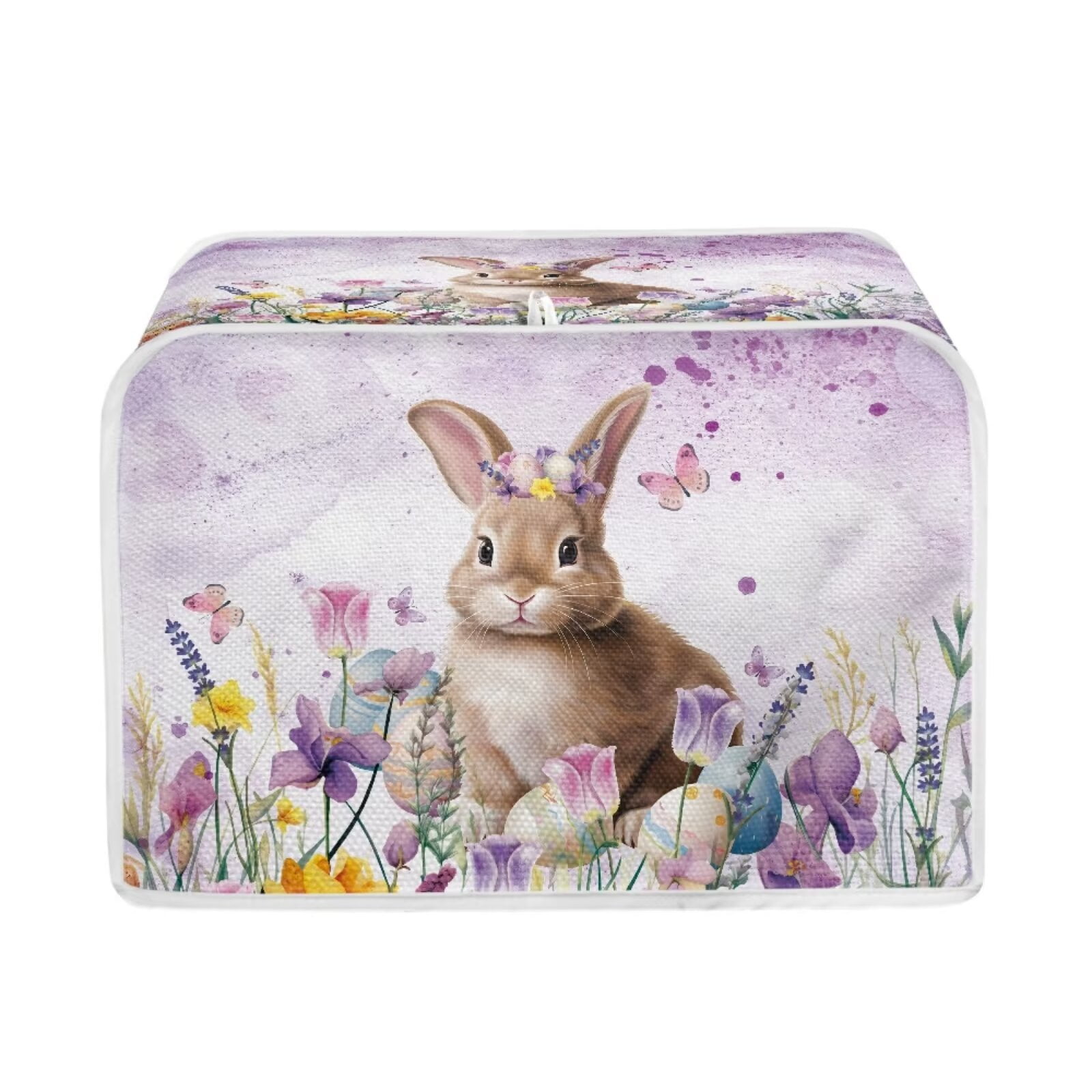 SEANATIVE Easter Flower Rabbit Toaster Covers Anti Fingerprint Toaster ...