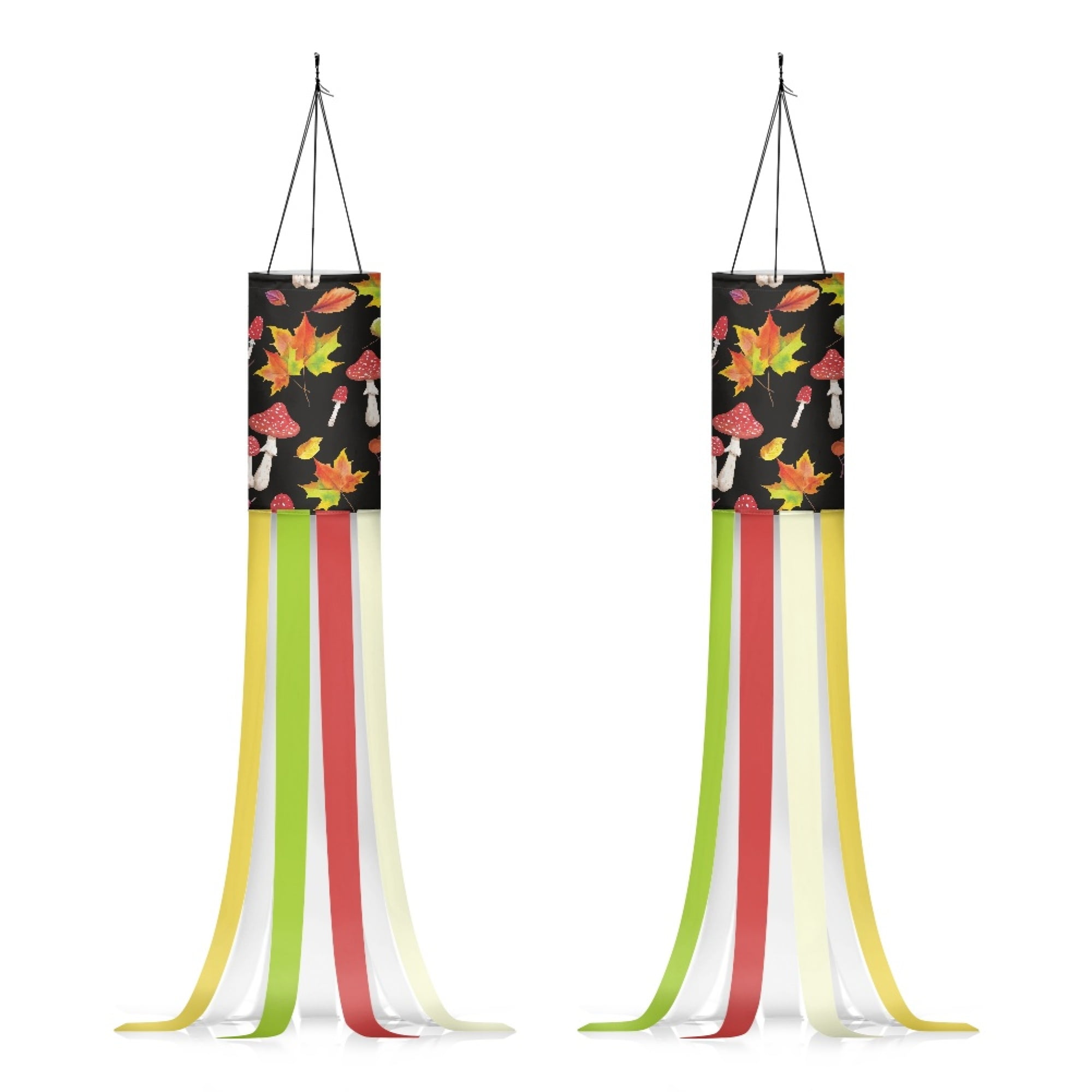 SEANATIVE Fall Maple Leaf Windsocks Flag Wind Socks with Tails 2 PCS ...