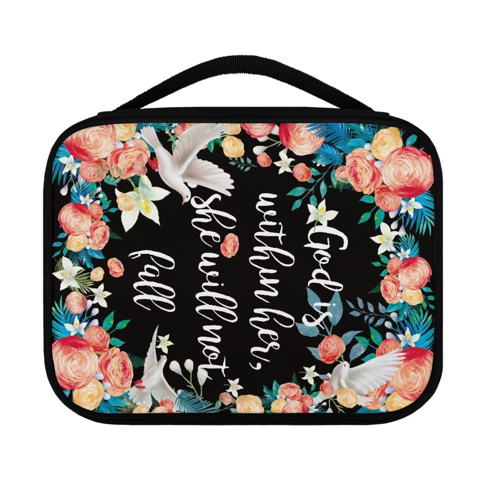 SEANATIVE Floral Dove Bible Bag Dirt-Resistant Scriptures Bible Book ...